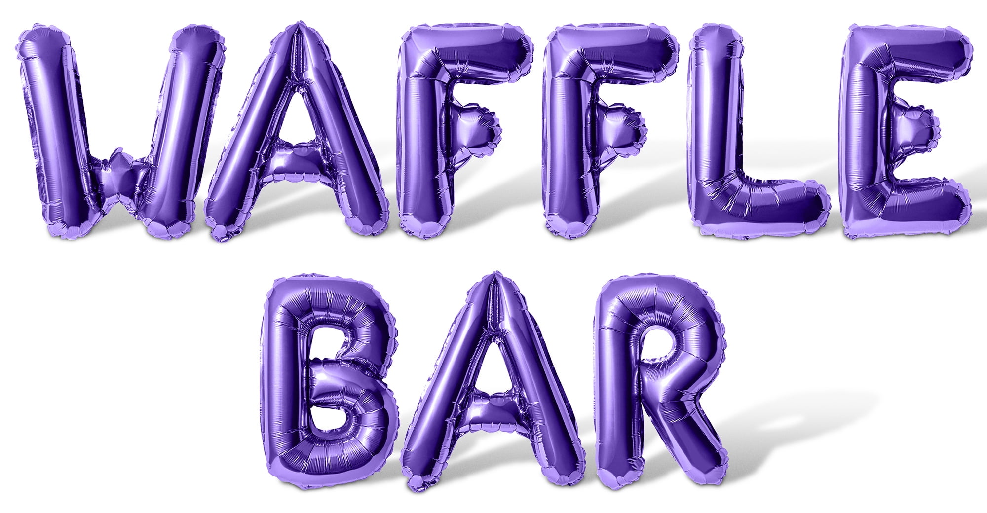 Letter Balloons - WAFFLE BAR 16" Inch Alphabet Letters Foil Mylar ...