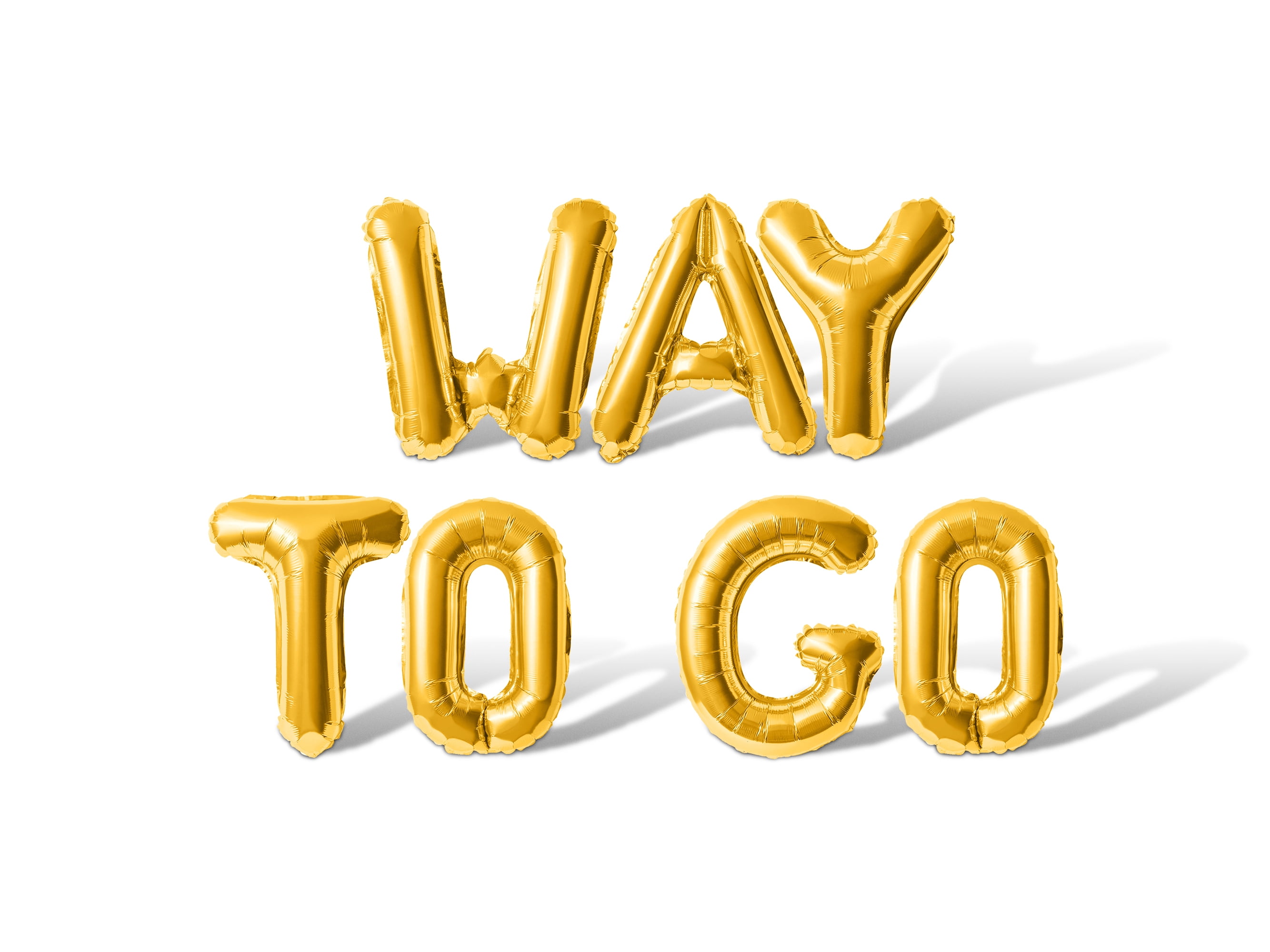Letter Balloons - WAY TO GO 16" Inch Alphabet Letters Foil Mylar ...