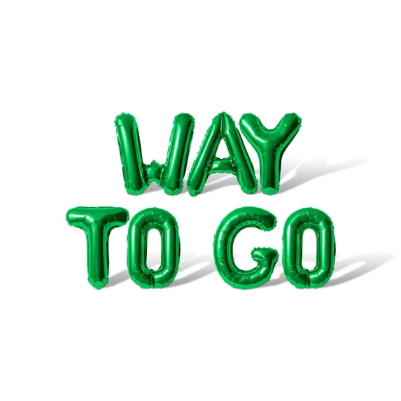 Letter Balloons - WAY TO GO 16" Inch Alphabet Letters Foil Mylar ...