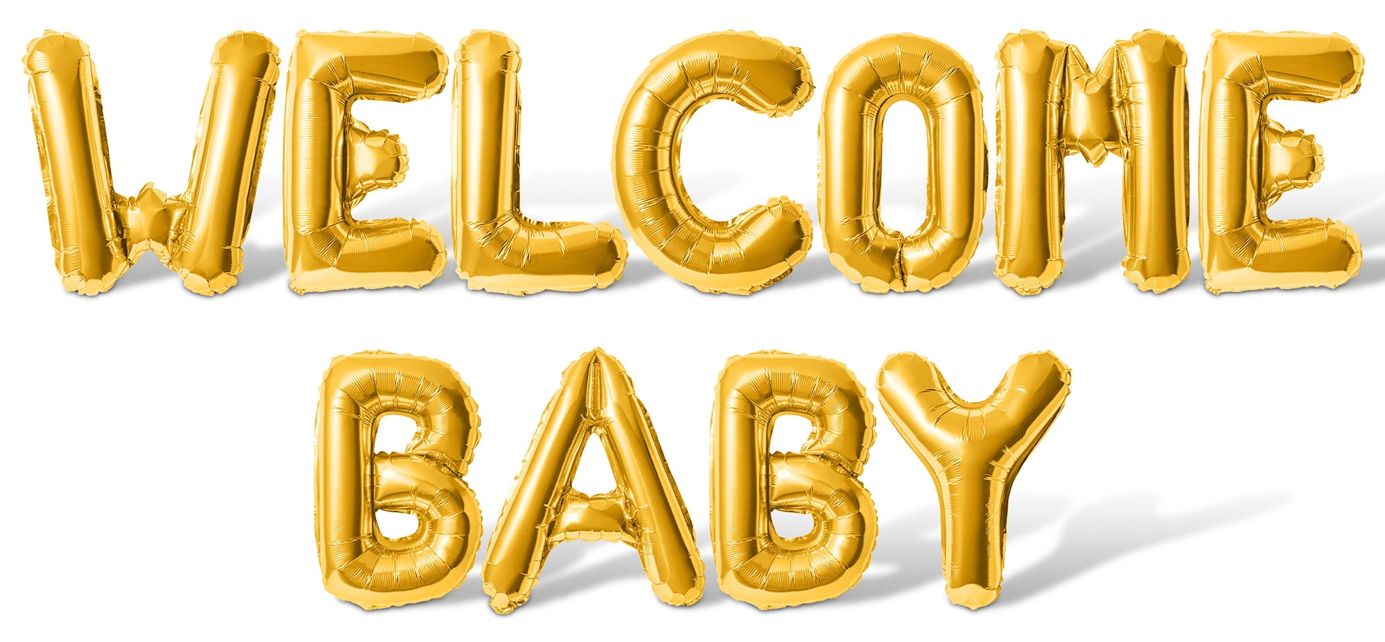 Letter Balloons - WELCOME BABY 16" Inch Alphabet Letters Foil Mylar ...