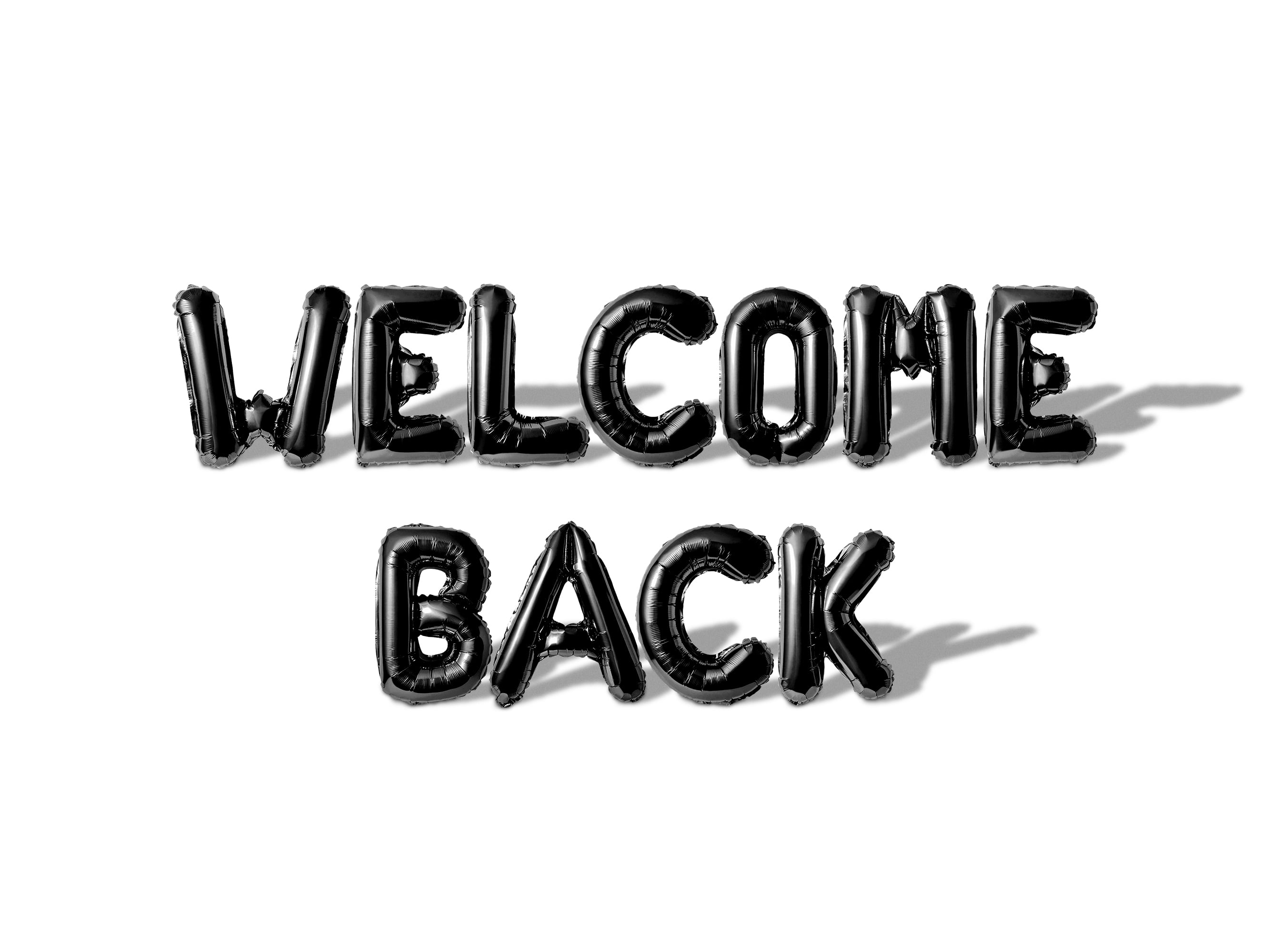 Letter Balloons - WELCOME BACK 16" Inch Alphabet Letters Foil Mylar ...