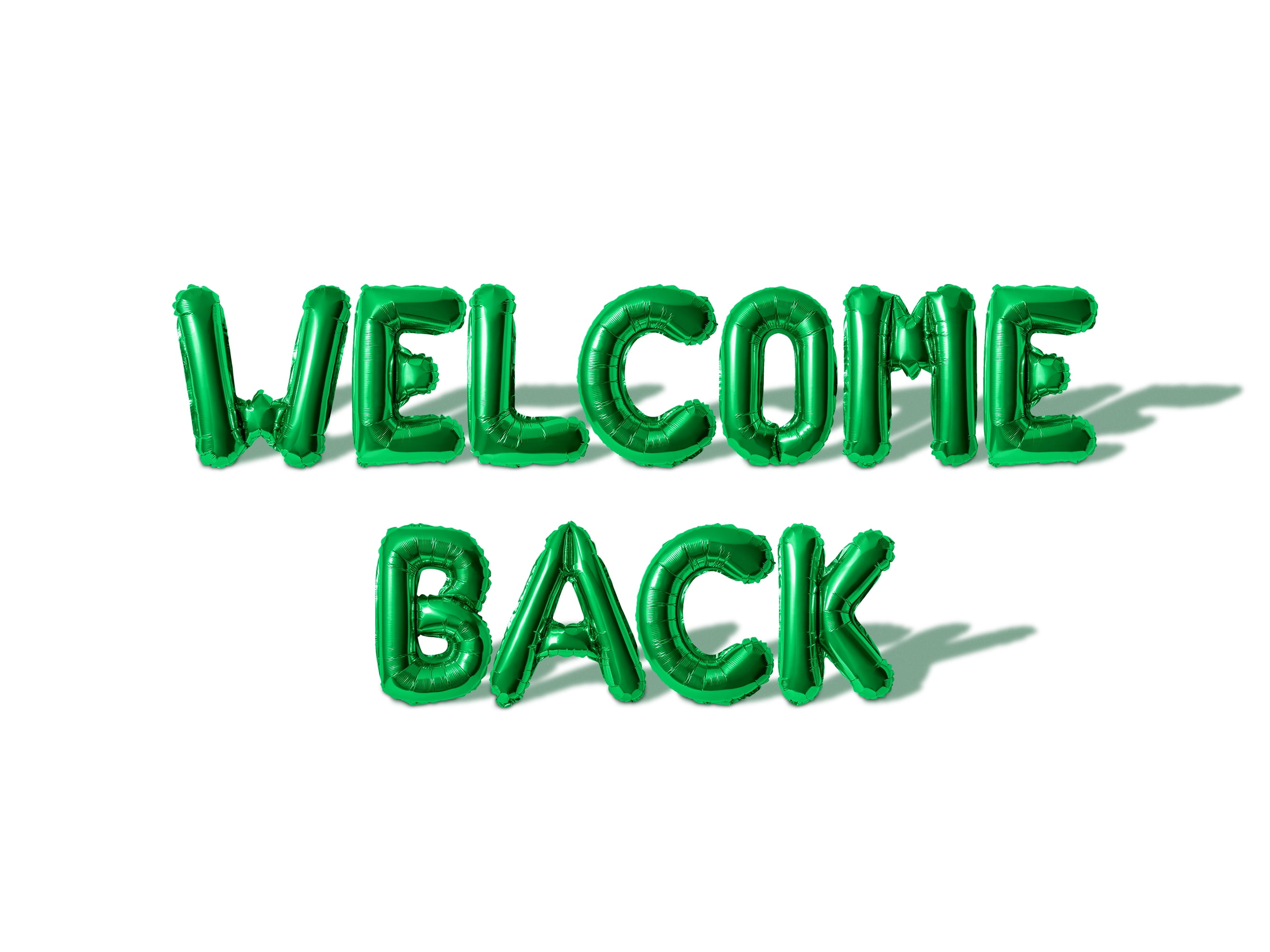 Letter Balloons - WELCOME BACK 16" Inch Alphabet Letters Foil Mylar ...