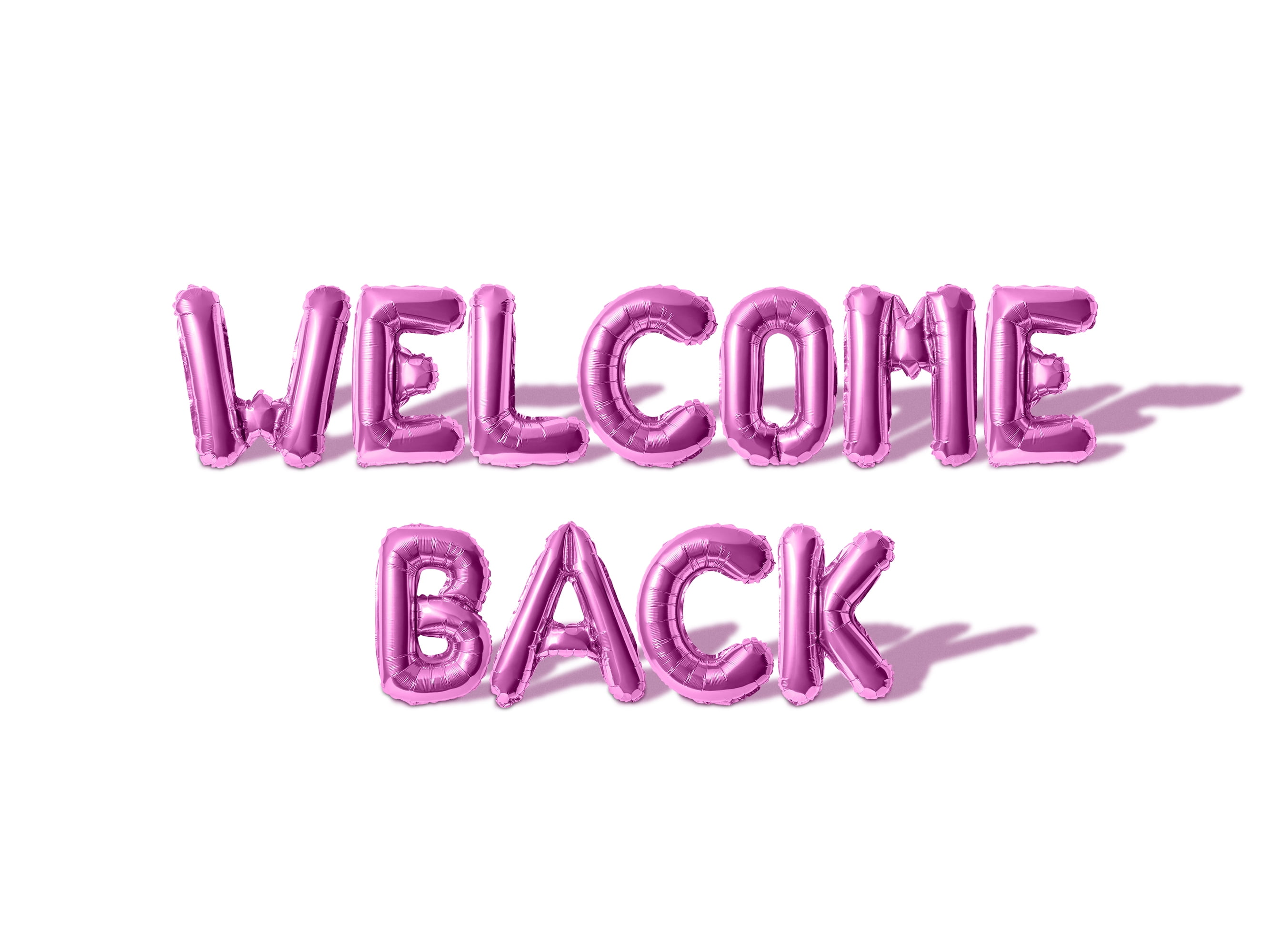 Letter Balloons - WELCOME BACK 16" Inch Alphabet Letters Foil Mylar ...