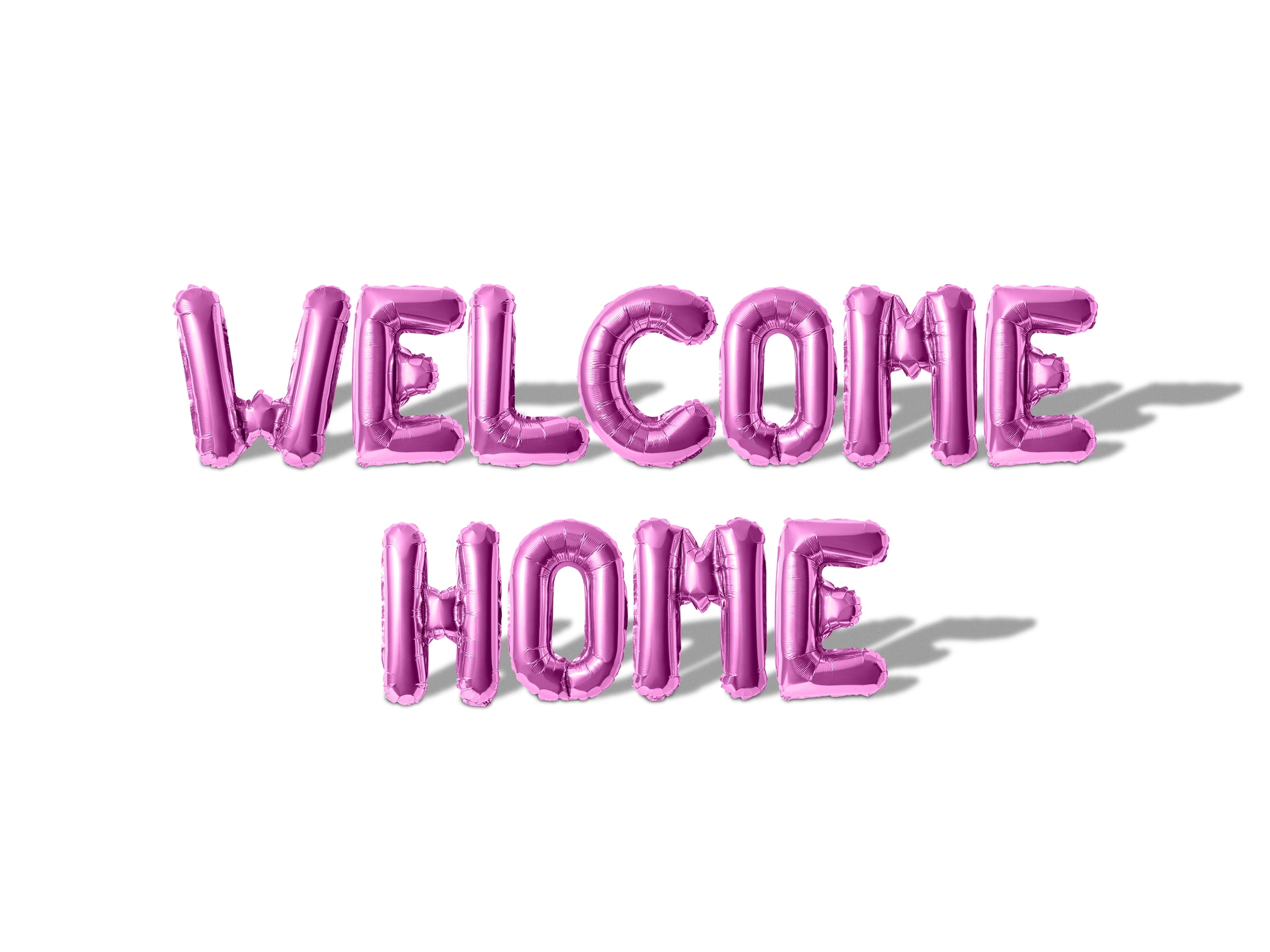 Letter Balloons - WELCOME HOME 16" Inch Alphabet Letters Foil Mylar ...