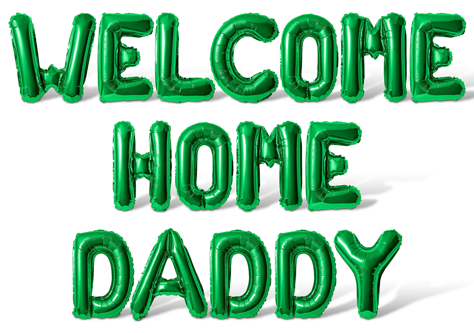 Letter Balloons - WELCOME HOME DADDY 16" Inch Alphabet Letters Foil ...