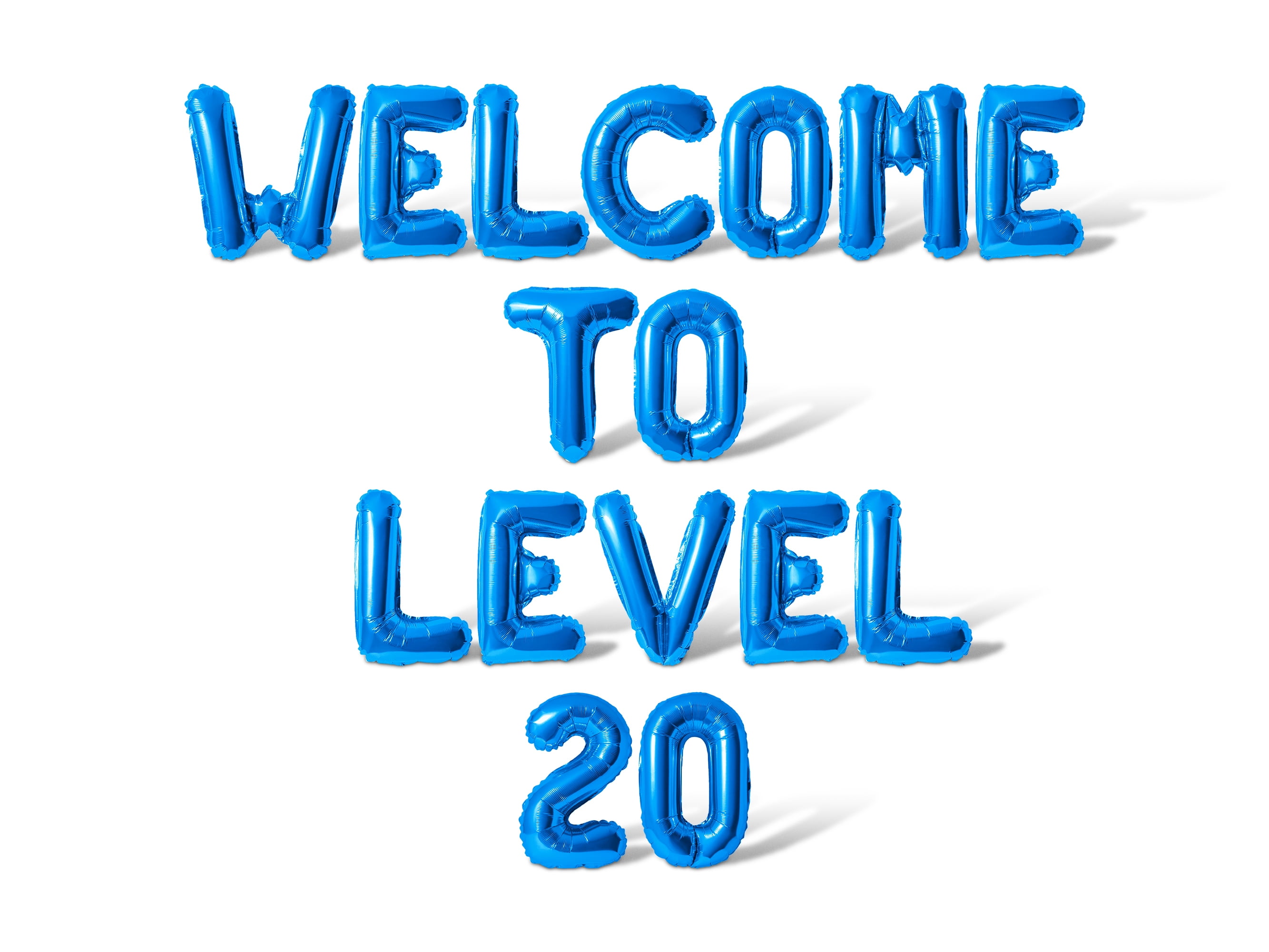 Letter Balloons - WELCOME TO LEVEL 20 16" Inch Alphabet Letters Foil ...