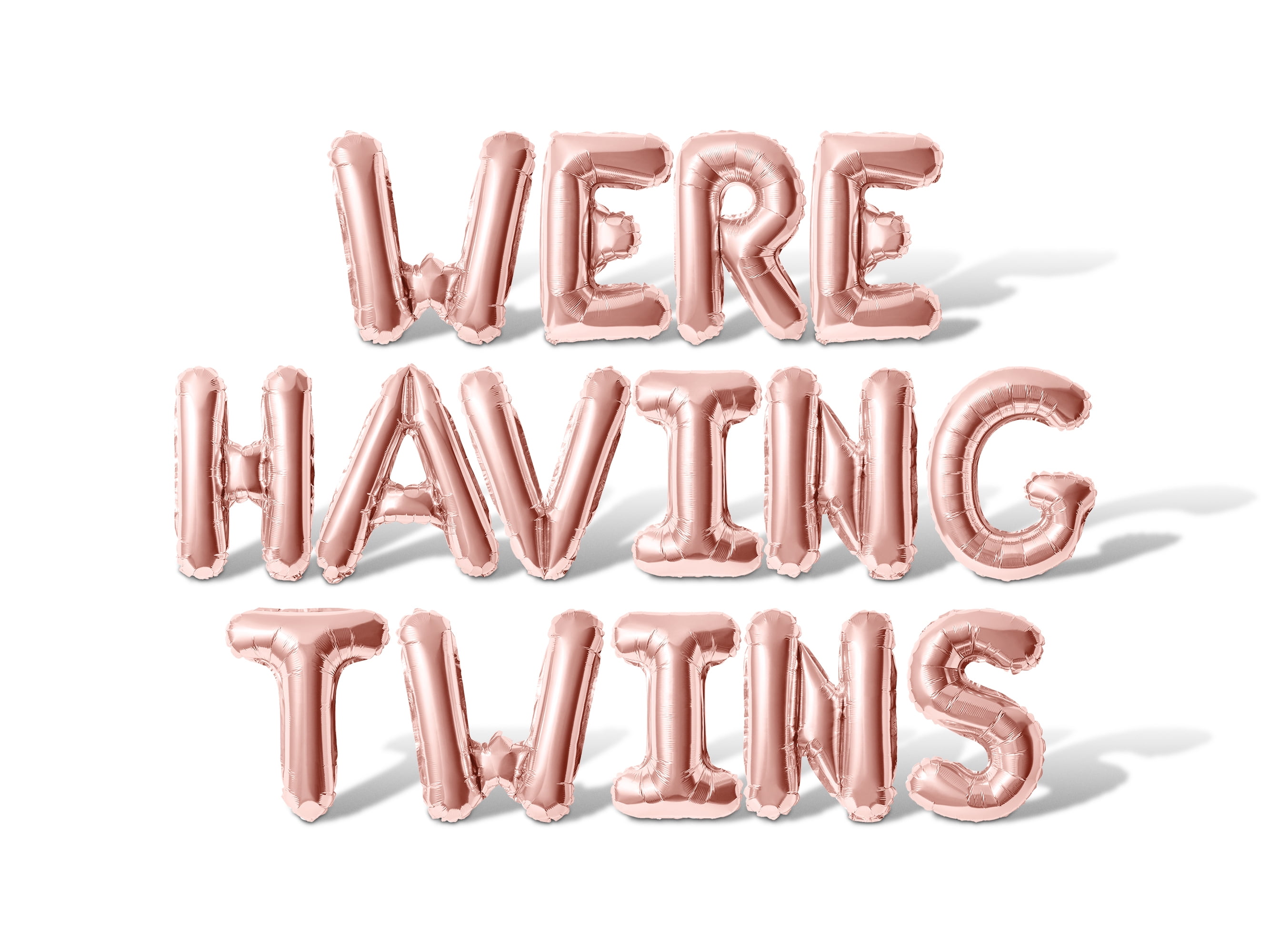 Letter Balloons - WERE HAVING TWINS 16" Inch Alphabet Letters Foil ...