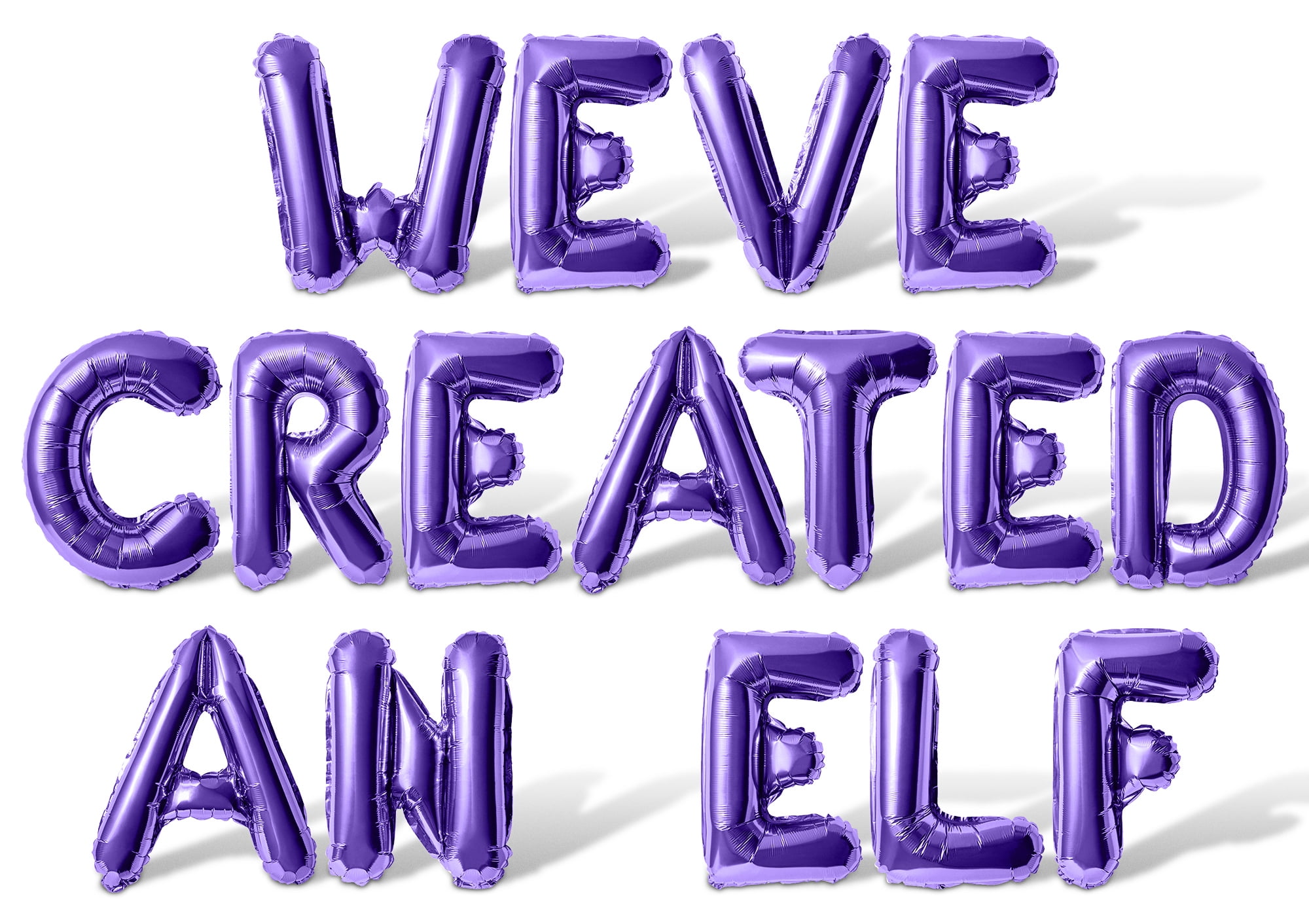 Letter Balloons - WEVE CREATED AN ELF 16" Inch Alphabet Letters Foil ...