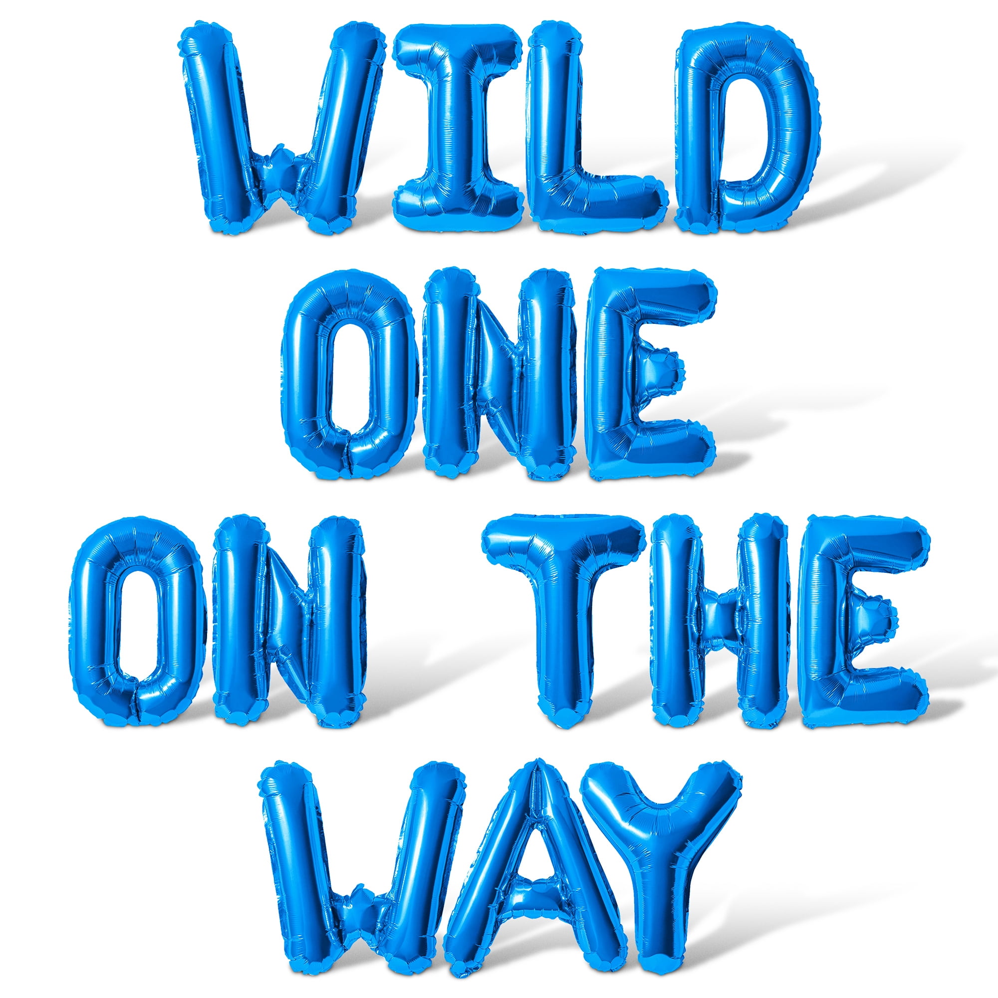 Letter Balloons - WILD ONE ON THE WAY 16" Inch Alphabet Letters Foil ...