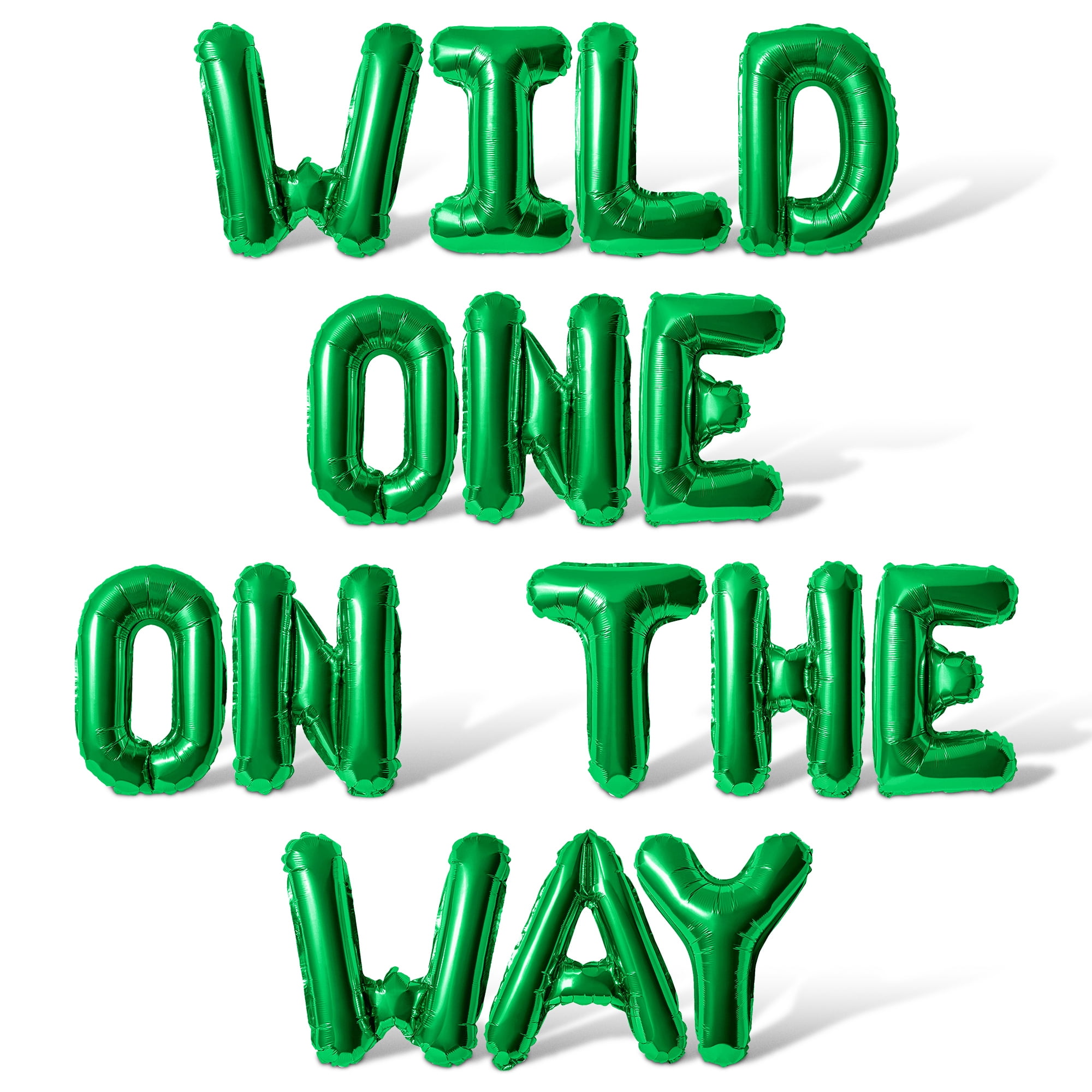Letter Balloons - WILD ONE ON THE WAY 16" Inch Alphabet Letters Foil ...