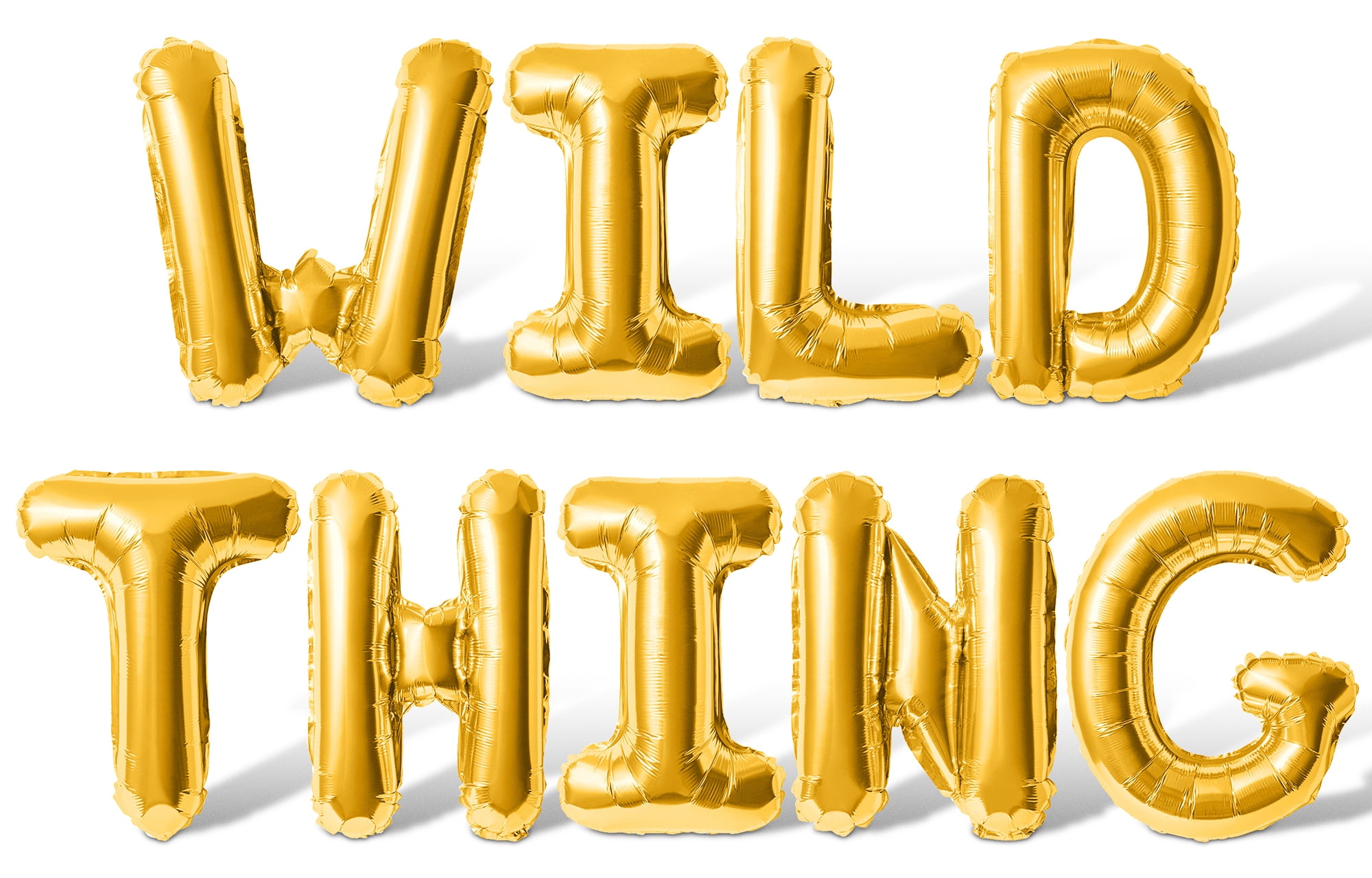 Letter Balloons - WILD THING 16" Inch Alphabet Letters Foil Mylar ...