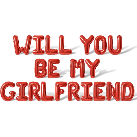 Letter Balloons - WILL YOU BE MY GIRLFRIEND 16" Inch Alphabet Letters ...