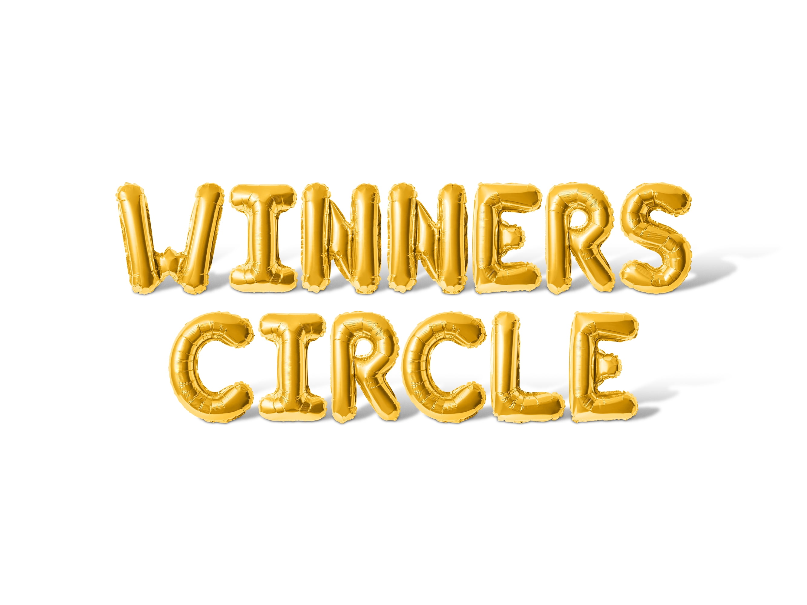 Letter Balloons - WINNERS CIRCLE 16" Inch Alphabet Letters Foil Mylar ...