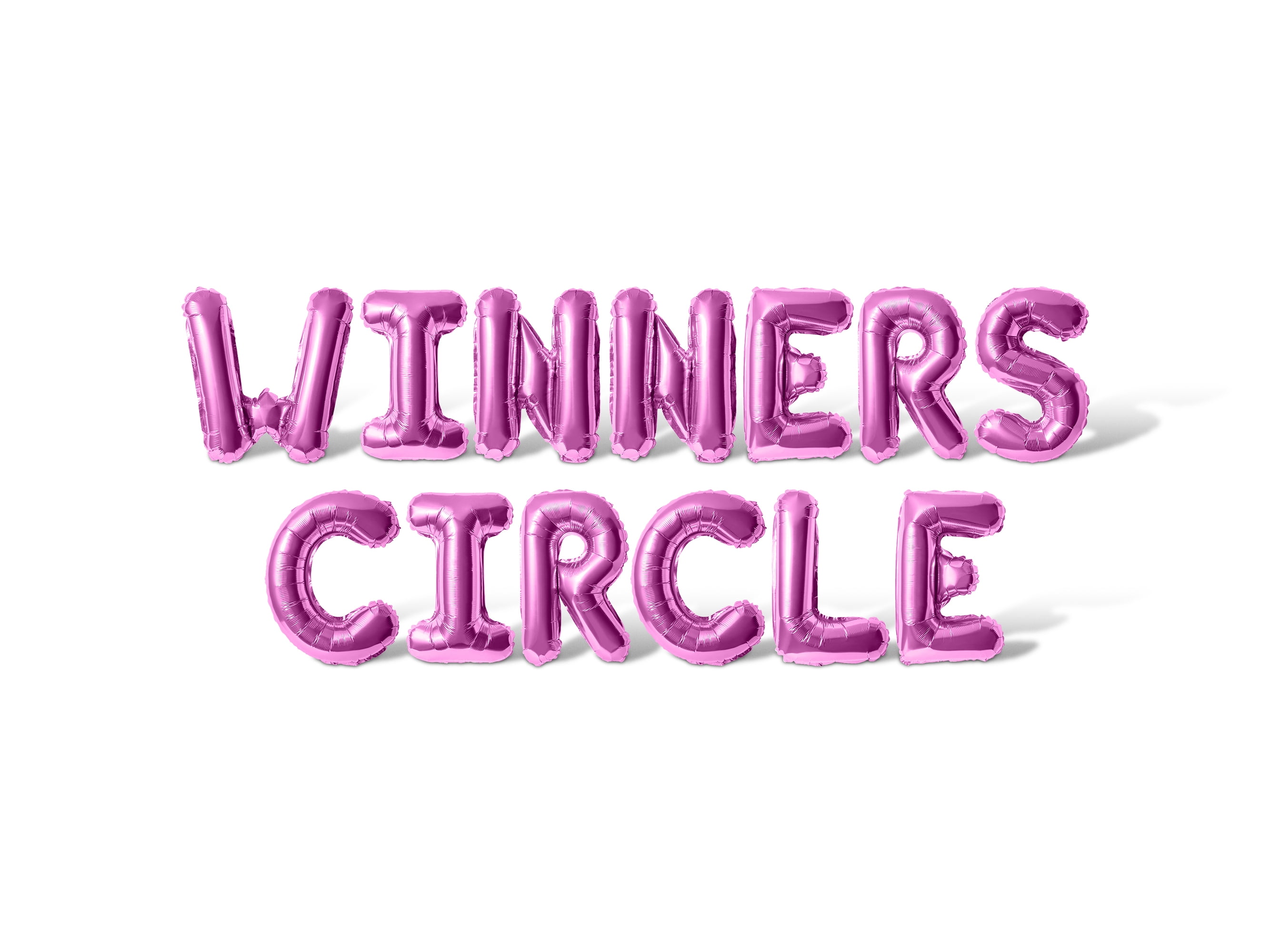 Letter Balloons - WINNERS CIRCLE 16" Inch Alphabet Letters Foil Mylar ...