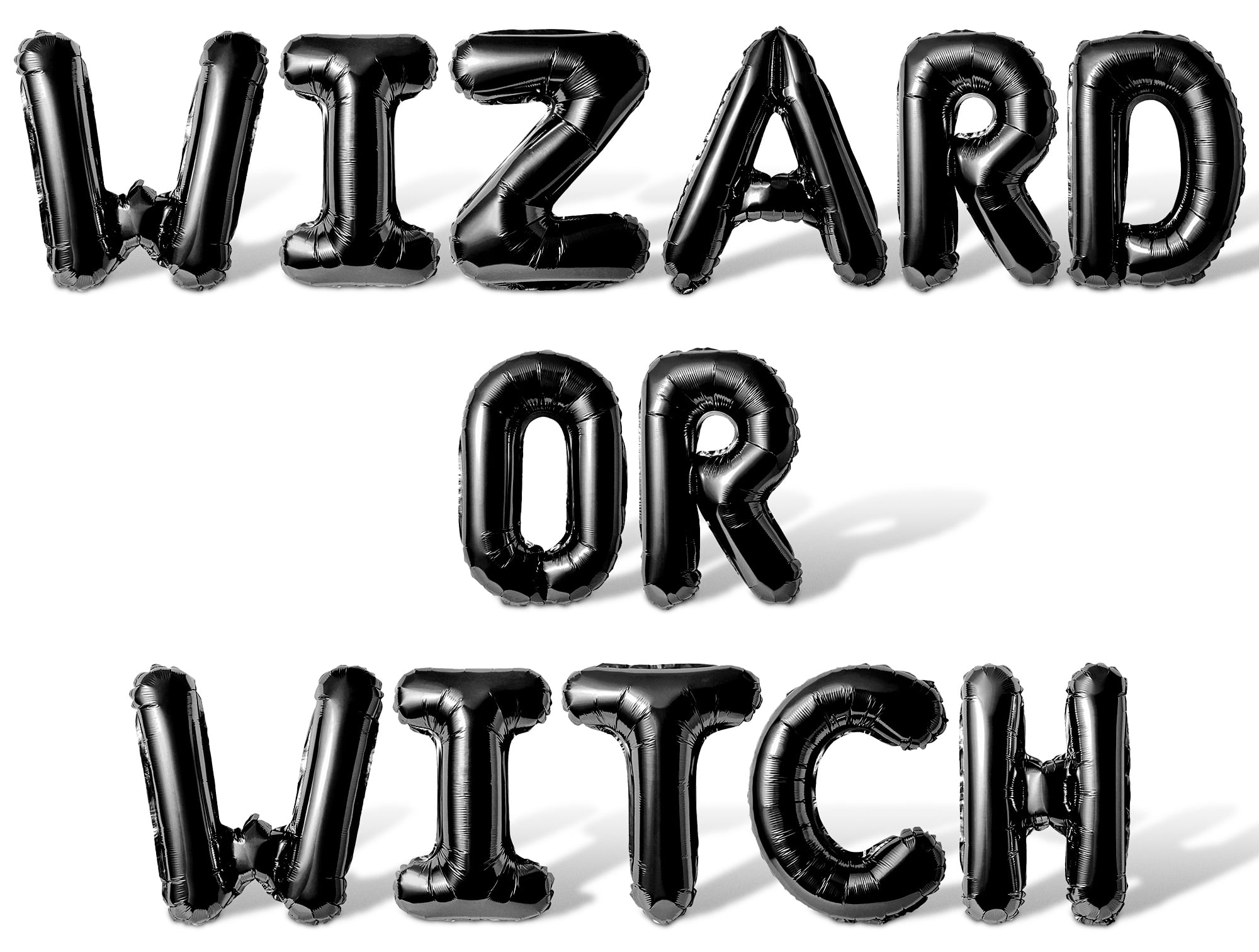 Letter Balloons - WIZARD OR WITCH 16" Inch Alphabet Letters Foil Mylar ...