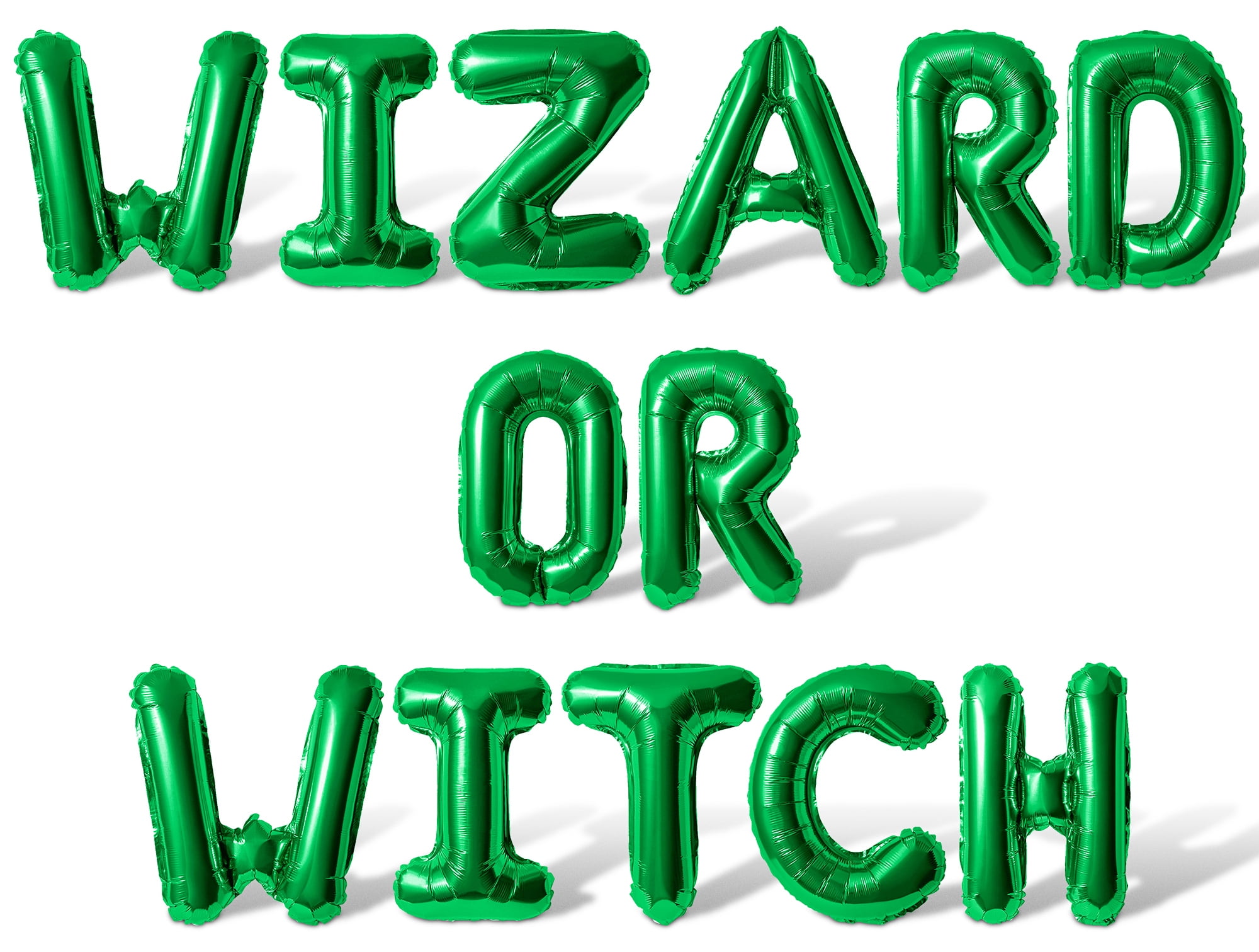 Letter Balloons - WIZARD OR WITCH 16" Inch Alphabet Letters Foil Mylar ...