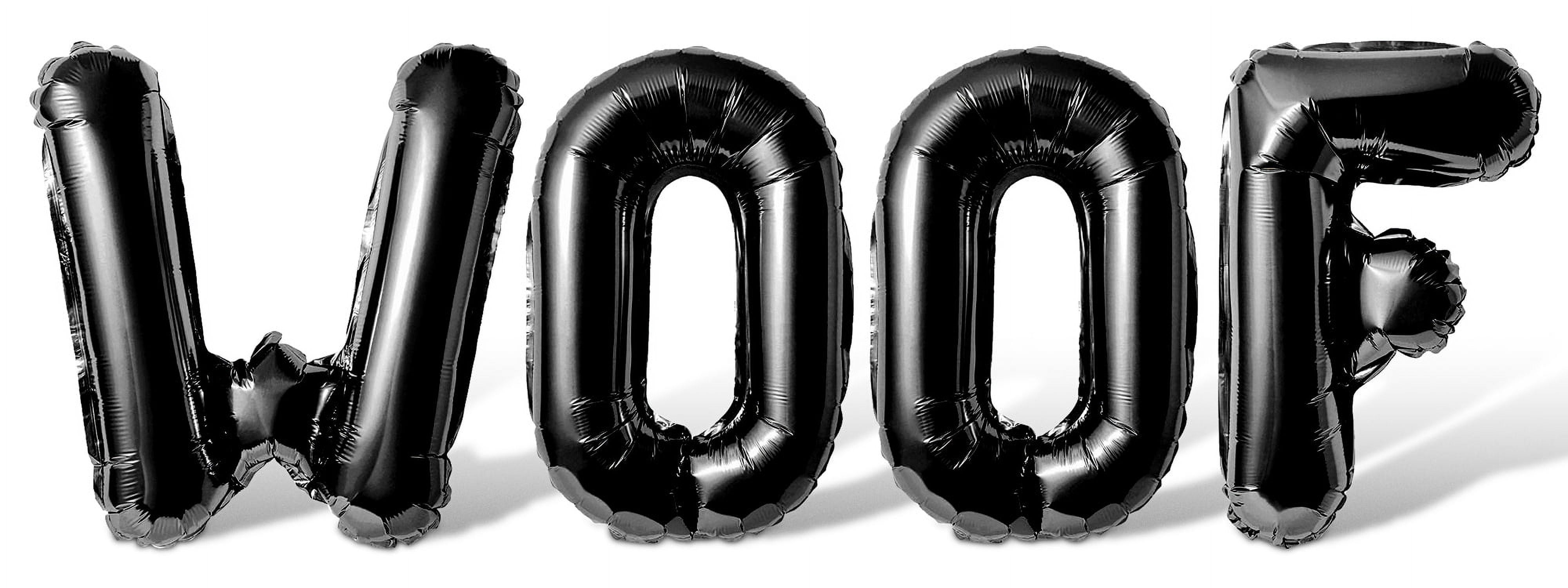 Letter Balloons - WOOF 16" Inch Alphabet Letters Foil Mylar Balloon Dog ...