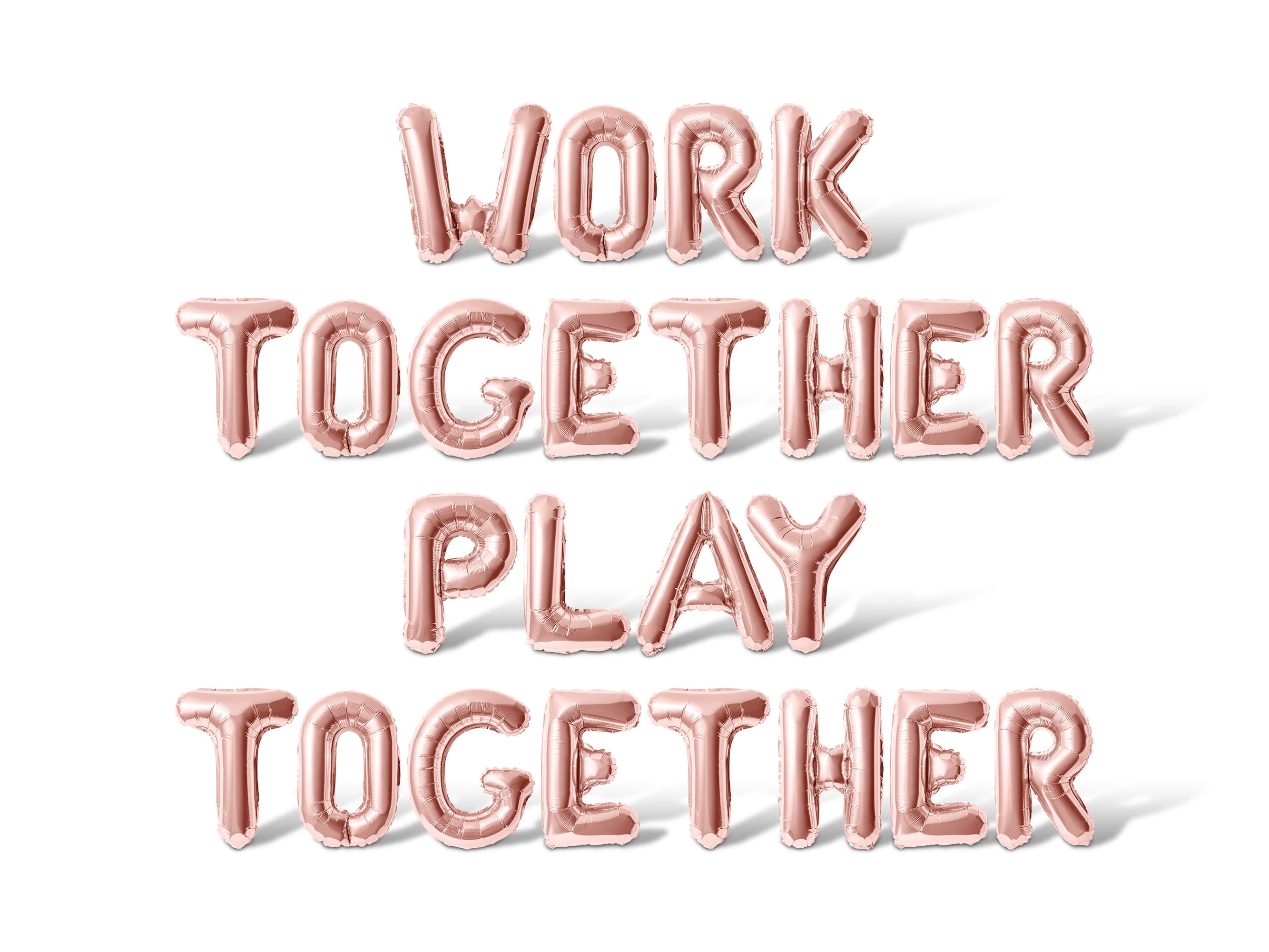 Letter Balloons - WORK TOGETHER PLAY TOGETHER 16" Inch Alphabet Letters ...