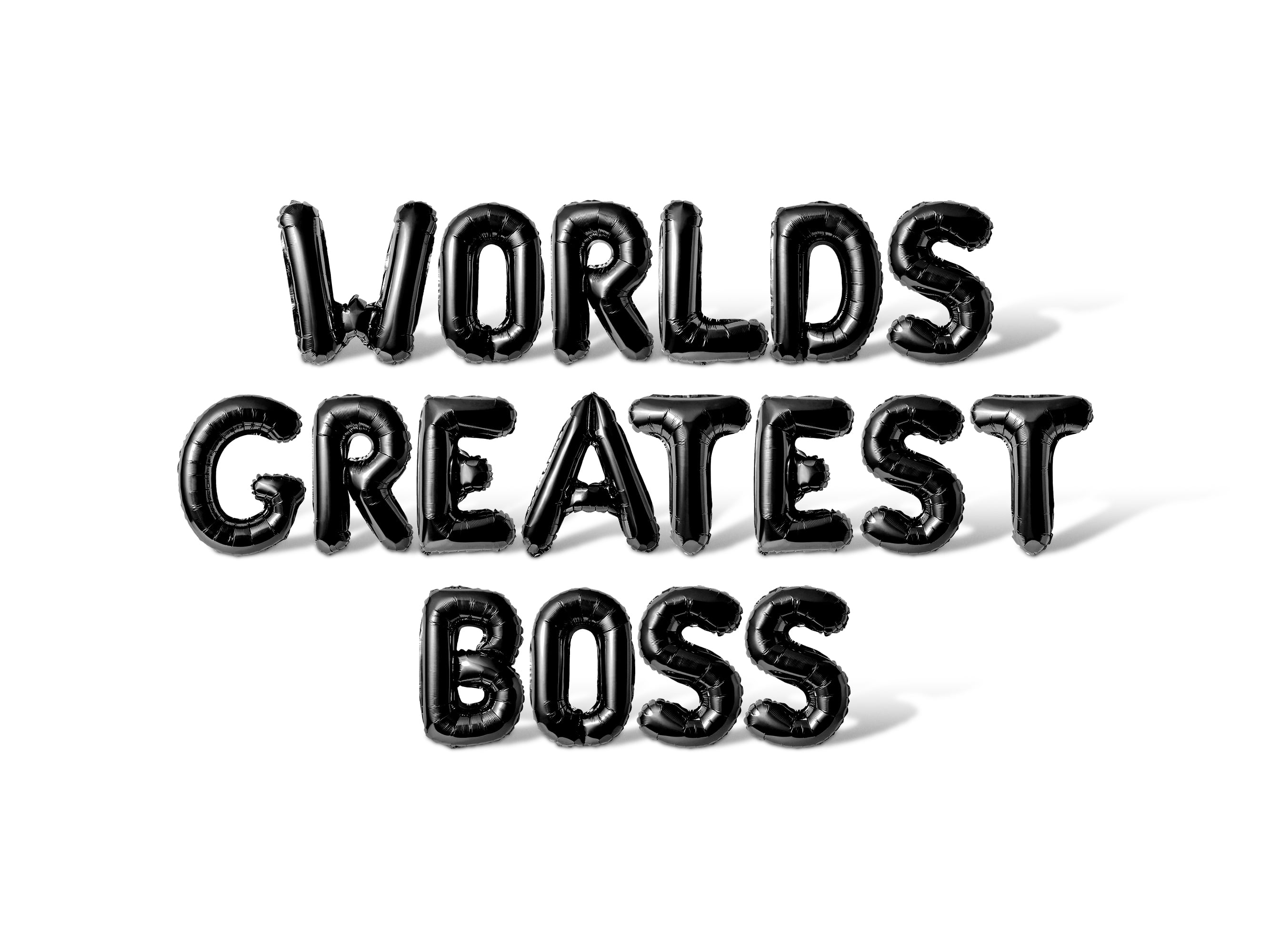 Letter Balloons - WORLDS GREATEST BOSS 16" Inch Alphabet Letters Foil ...