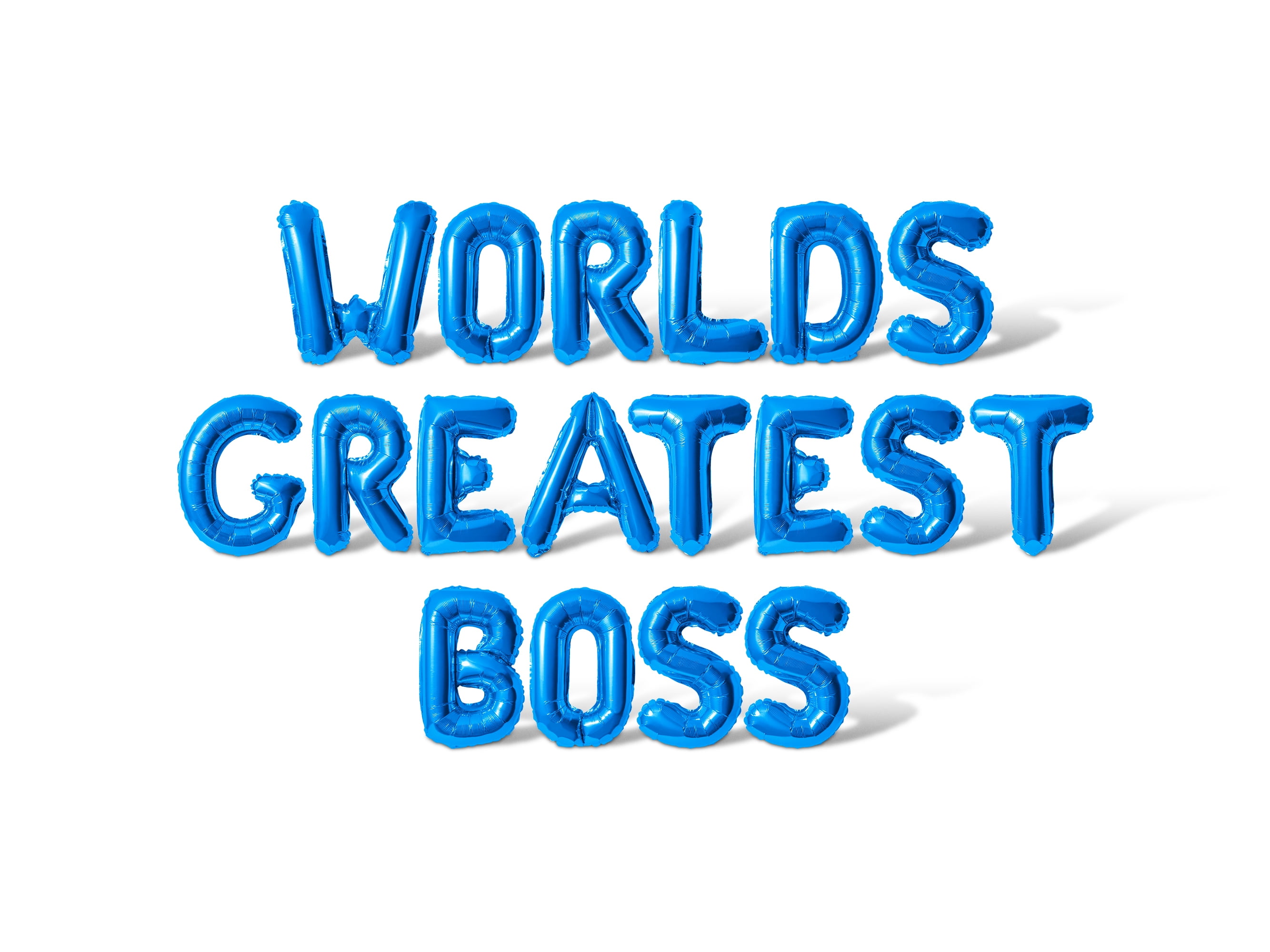Letter Balloons - WORLDS GREATEST BOSS 16" Inch Alphabet Letters Foil ...
