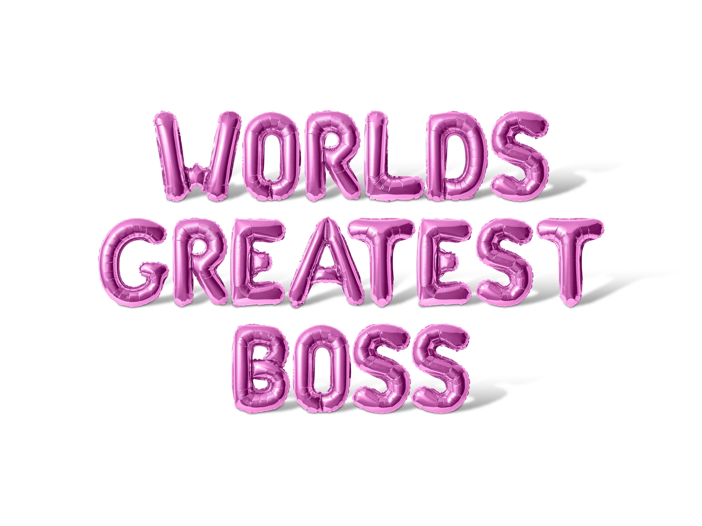 Letter Balloons - WORLDS GREATEST BOSS 16" Inch Alphabet Letters Foil ...