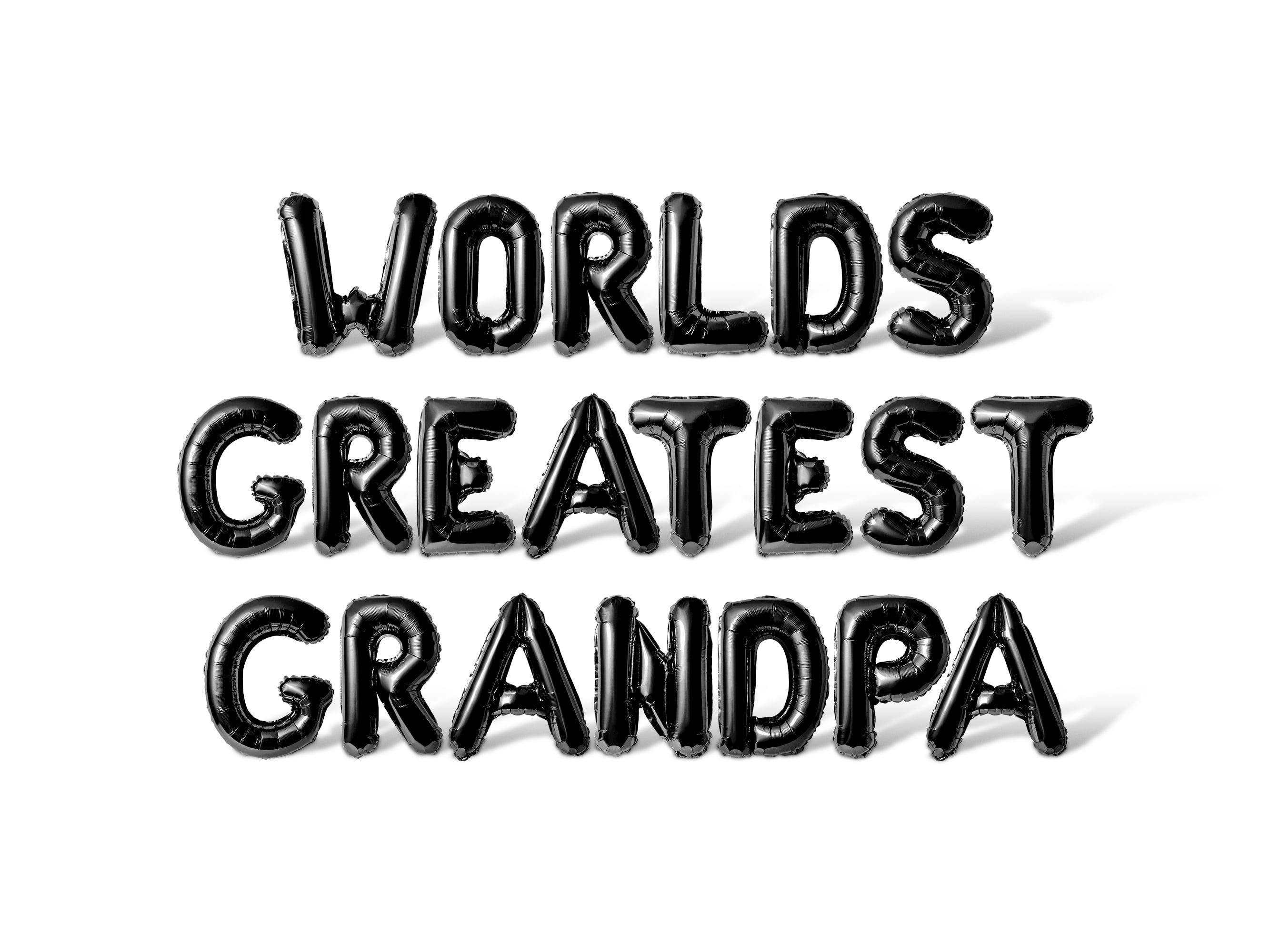Letter Balloons - WORLDS GREATEST GRANDPA 16" Inch Alphabet Letters ...