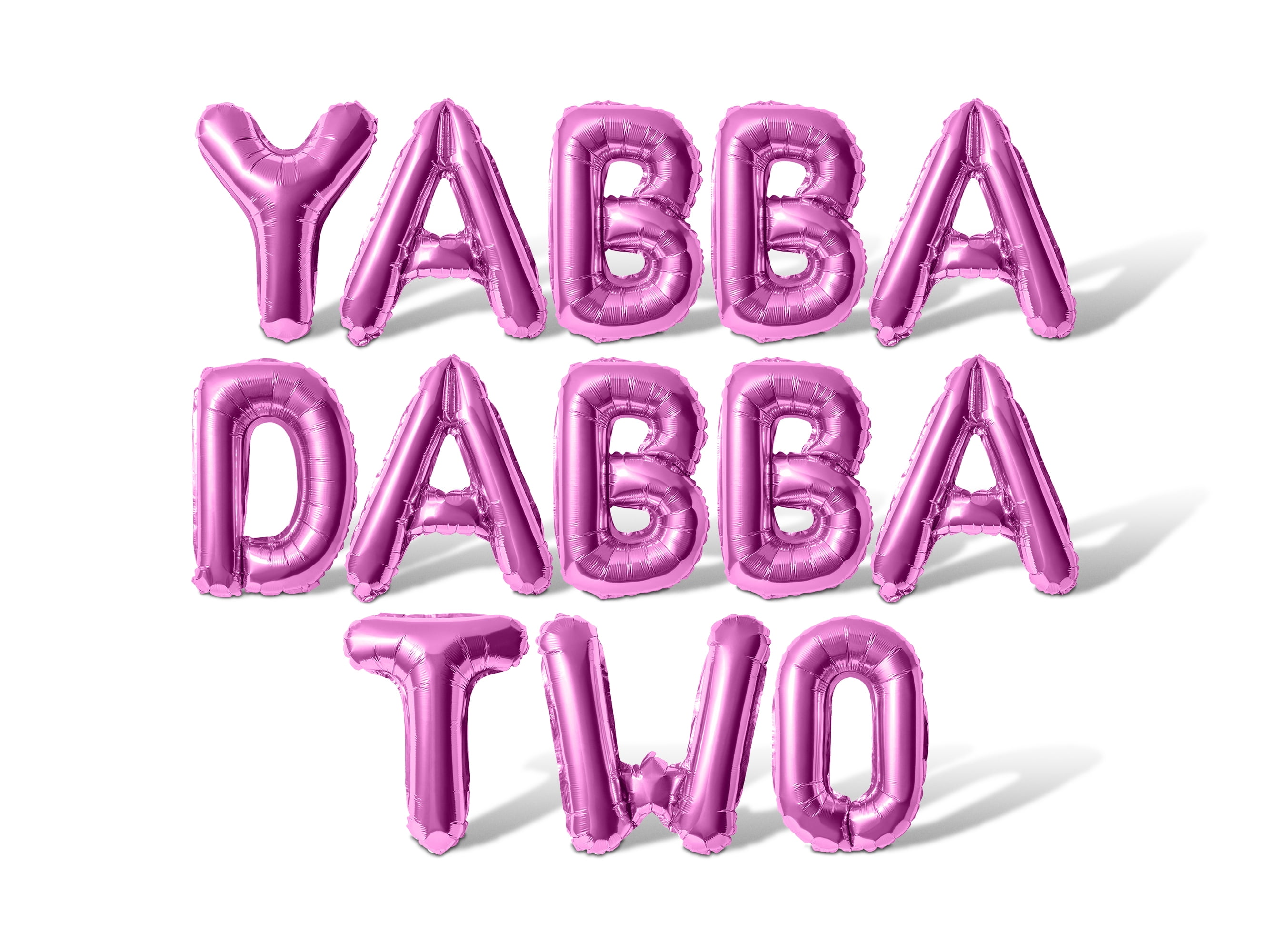 Letter Balloons - YABBA DABBA TWO 16" Inch Alphabet Letters Foil Mylar ...
