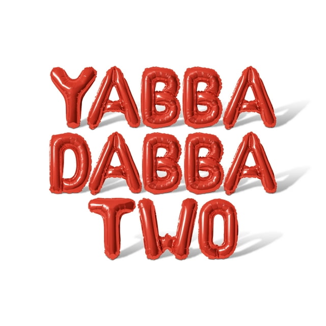 Letter Balloons - YABBA DABBA TWO 16" Inch Alphabet Letters Foil Mylar ...