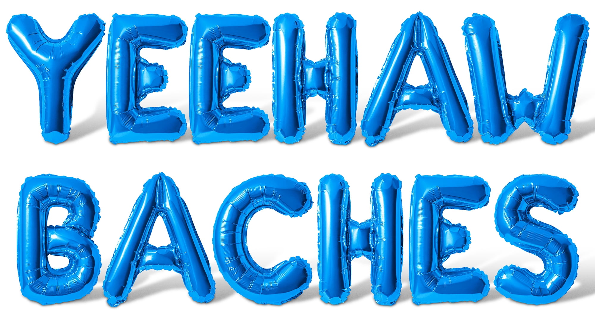 Letter Balloons - YEEHAW BACHES 16" Inch Alphabet Letters Foil Mylar ...