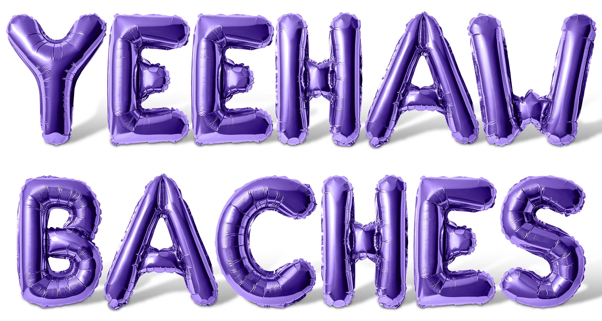 Letter Balloons - YEEHAW BACHES 16" Inch Alphabet Letters Foil Mylar ...