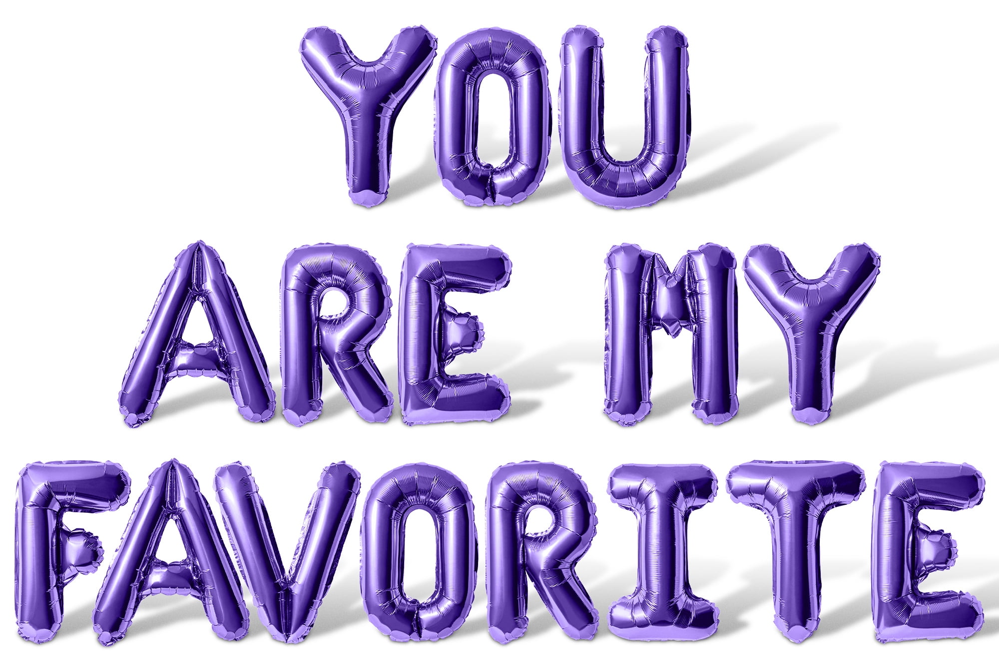Letter Balloons - YOU ARE MY FAVORITE 16" Inch Alphabet Letters Foil ...