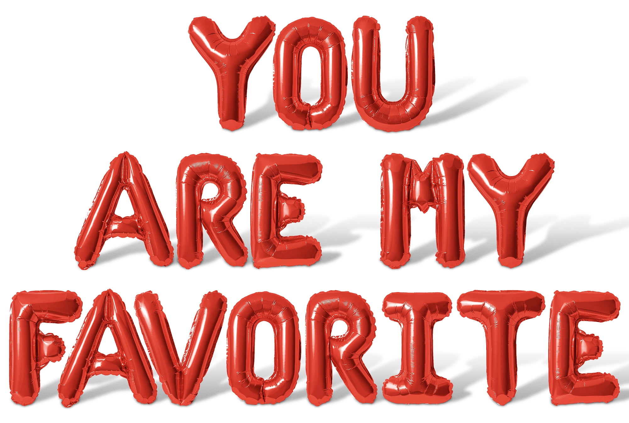 Letter Balloons - YOU ARE MY FAVORITE 16" Inch Alphabet Letters Foil ...