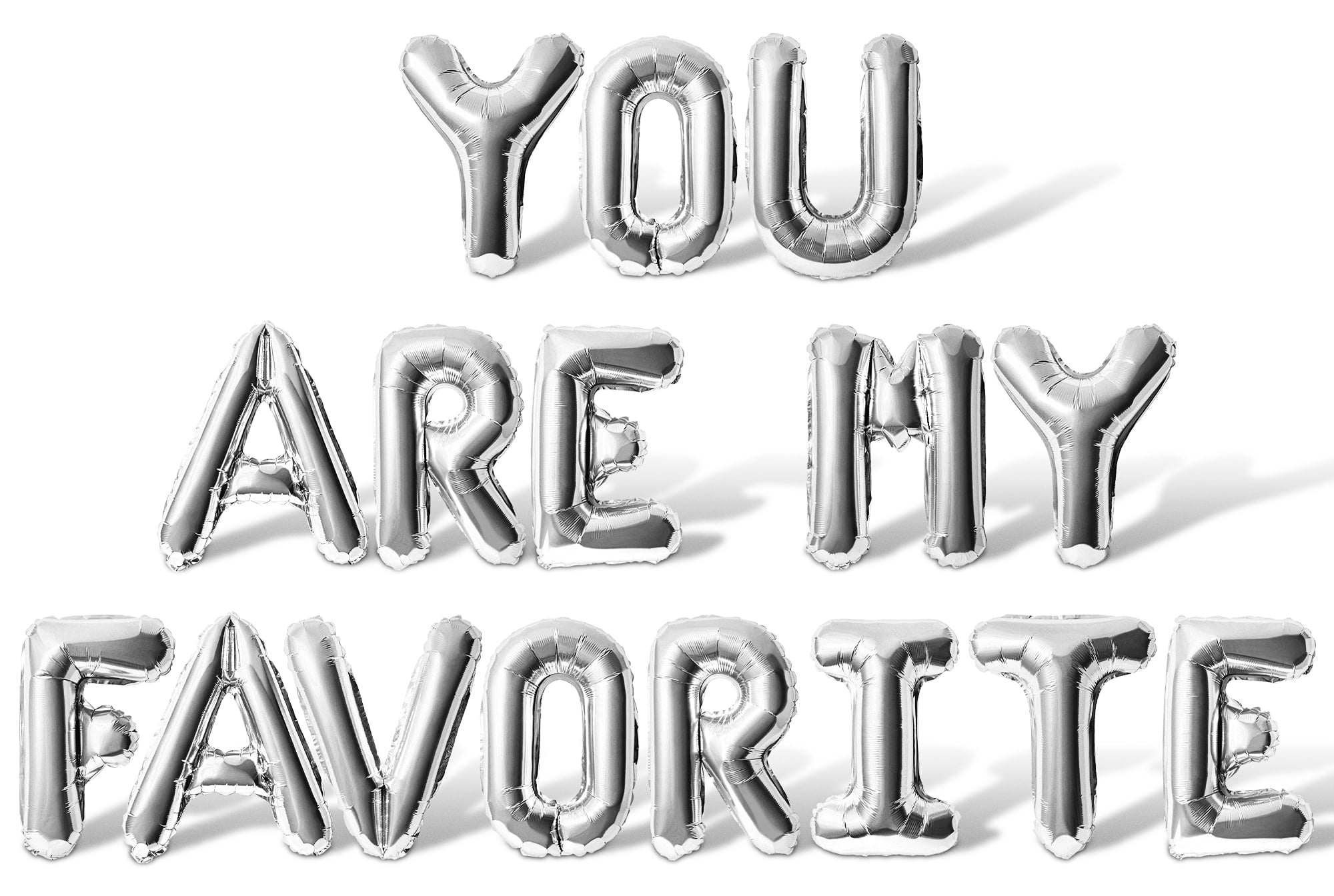 Letter Balloons - YOU ARE MY FAVORITE 16" Inch Alphabet Letters Foil ...