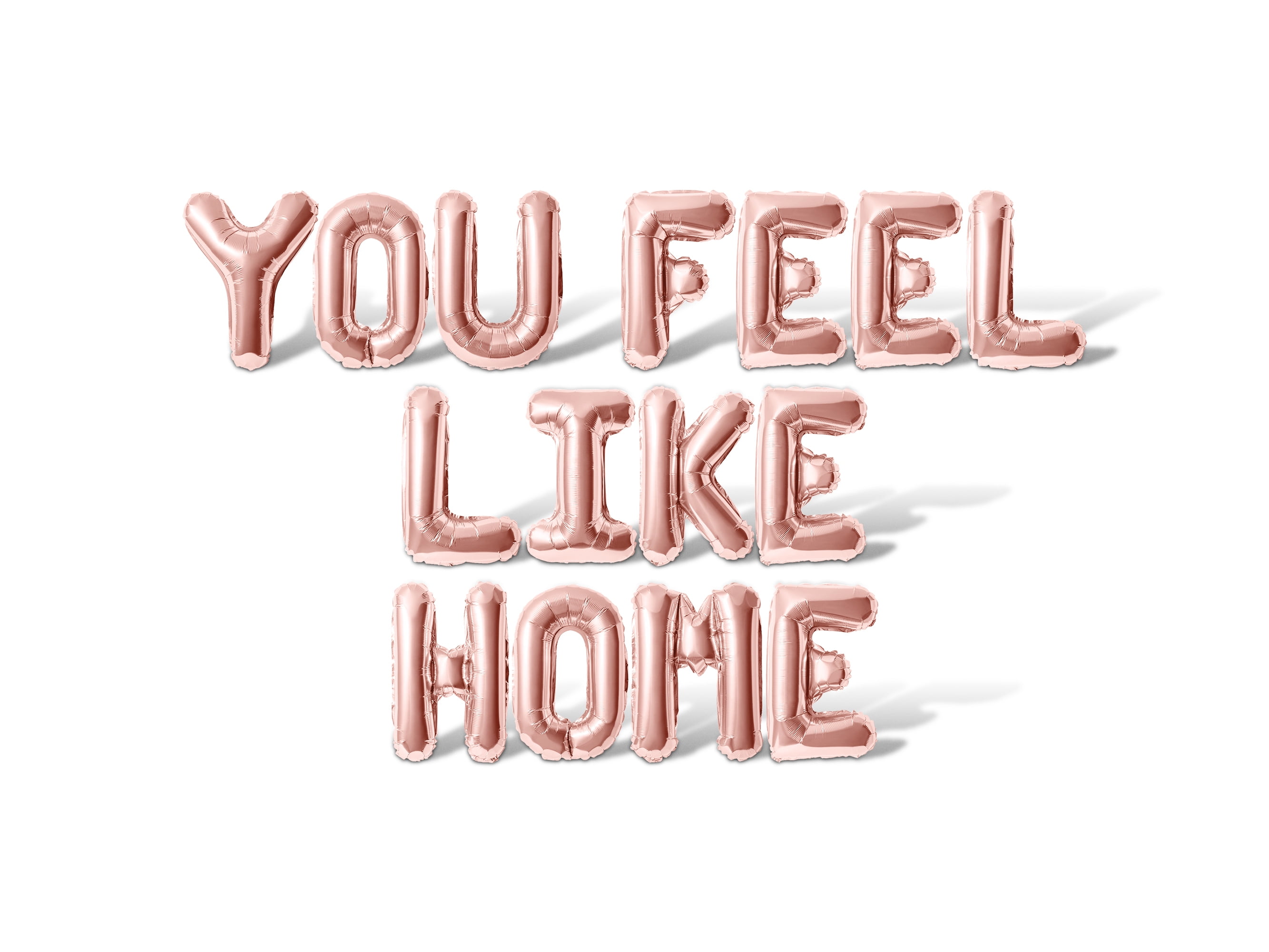 Letter Balloons - YOU FEEL LIKE HOME 16" Inch Alphabet Letters Foil ...