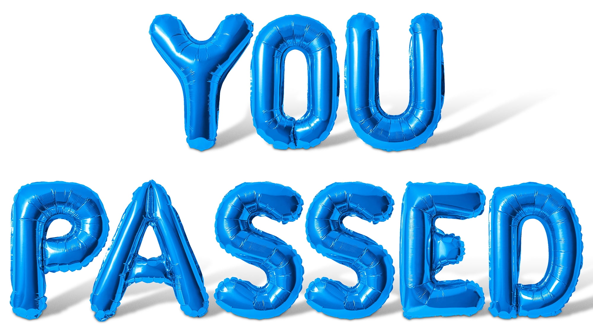 Letter Balloons - YOU PASSED 16" Inch Alphabet Letters Foil Mylar ...