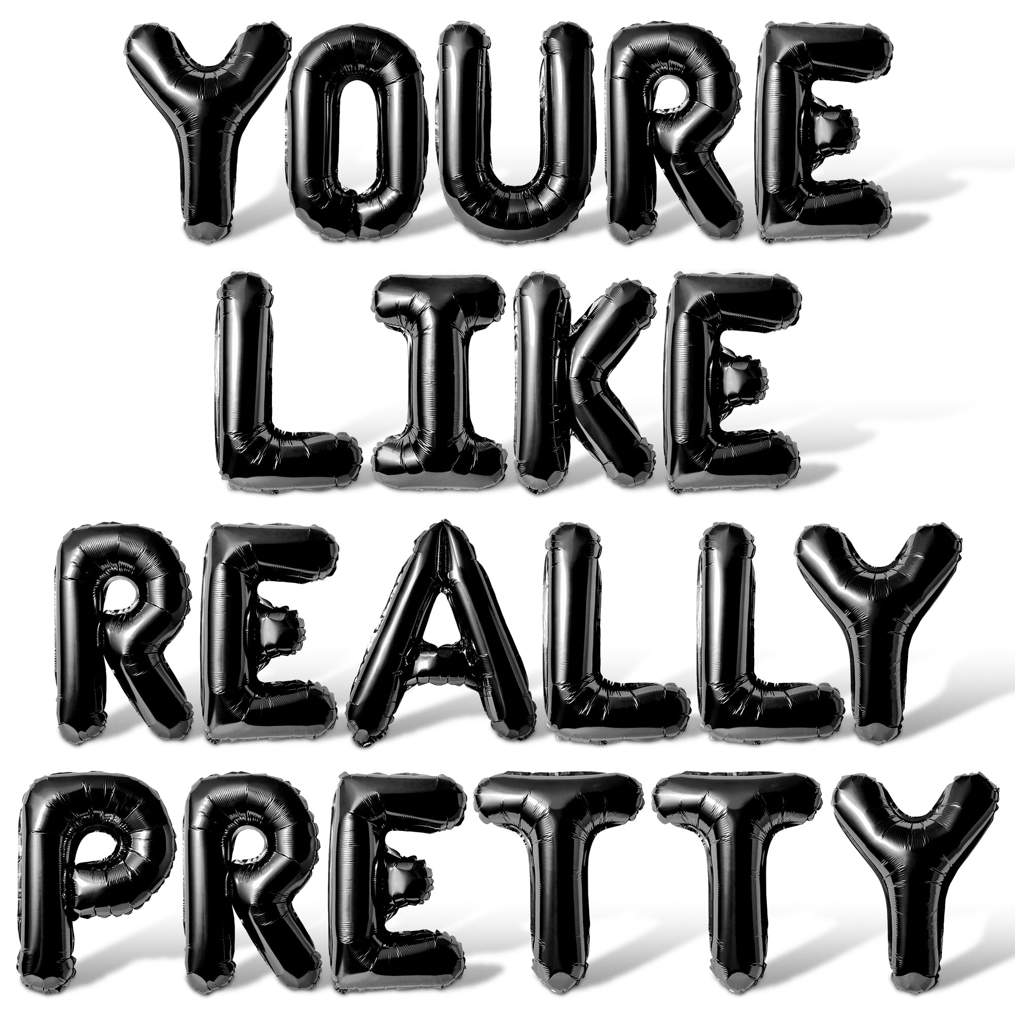 Letter Balloons - YOURE LIKE REALLY PRETTY 16" Inch Alphabet Letters ...