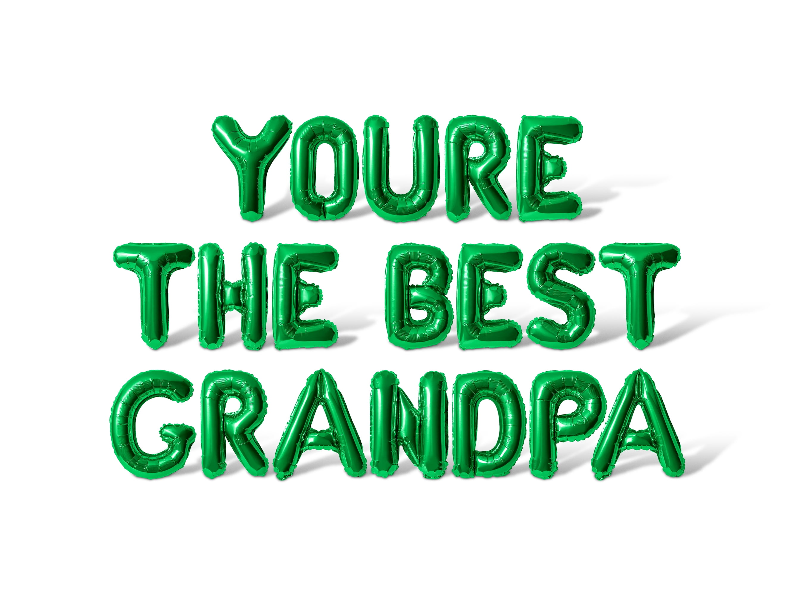Letter Balloons - YOURE THE BEST GRANDPA 16" Inch Alphabet Letters Foil ...