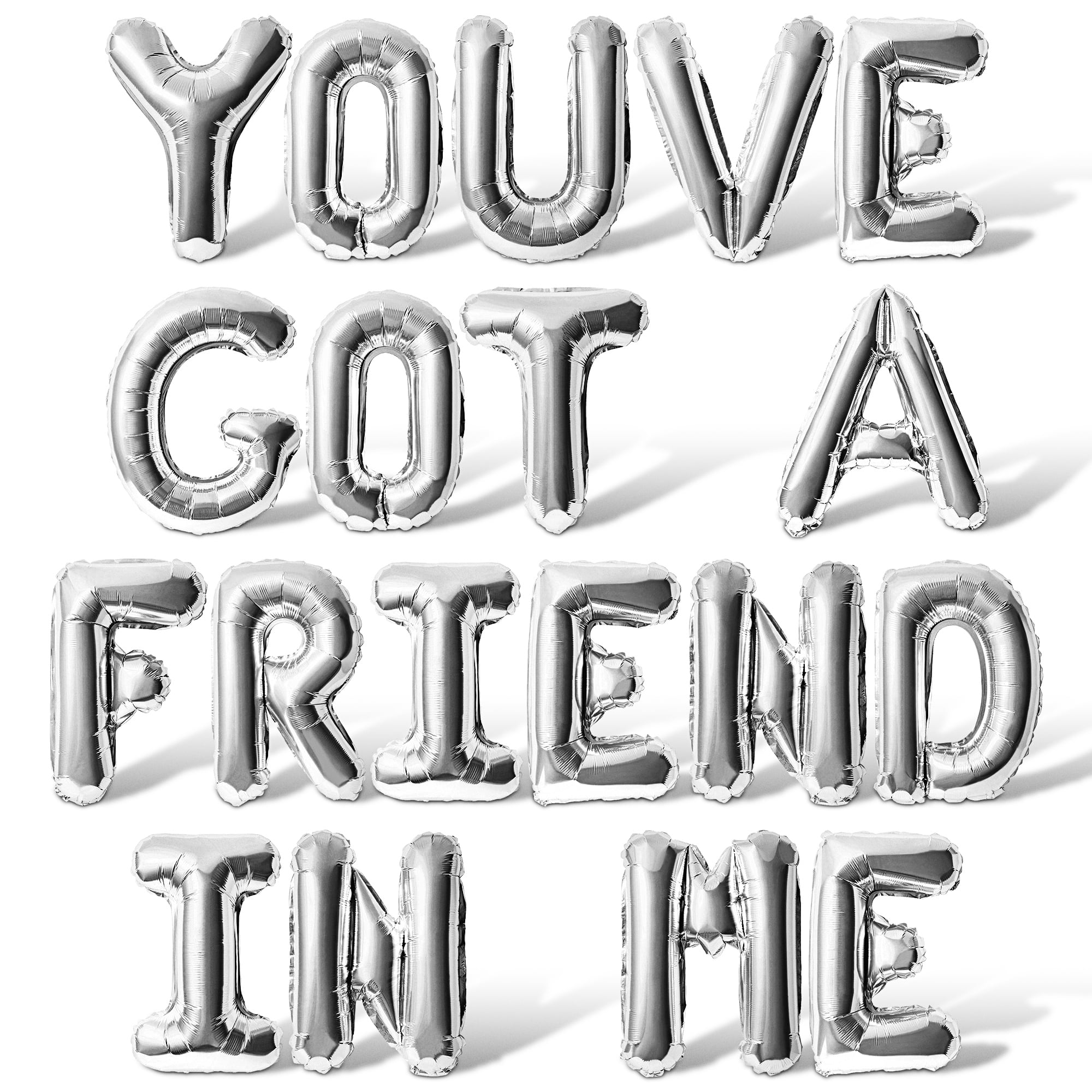 Letter Balloons - YOUVE GOT A FRIEND IN ME 16" Inch Alphabet Letters ...