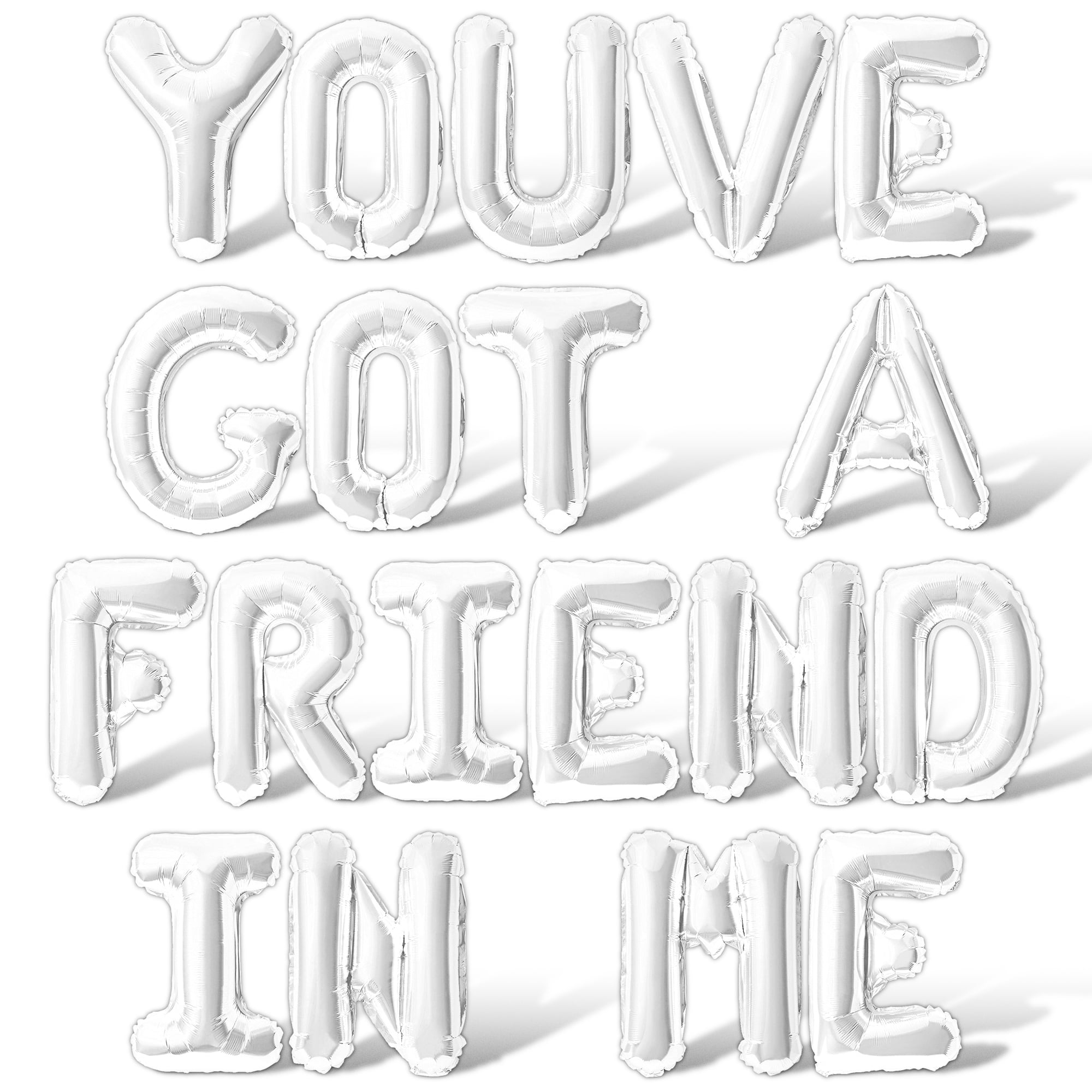 Letter Balloons - YOUVE GOT A FRIEND IN ME 16" Inch Alphabet Letters ...