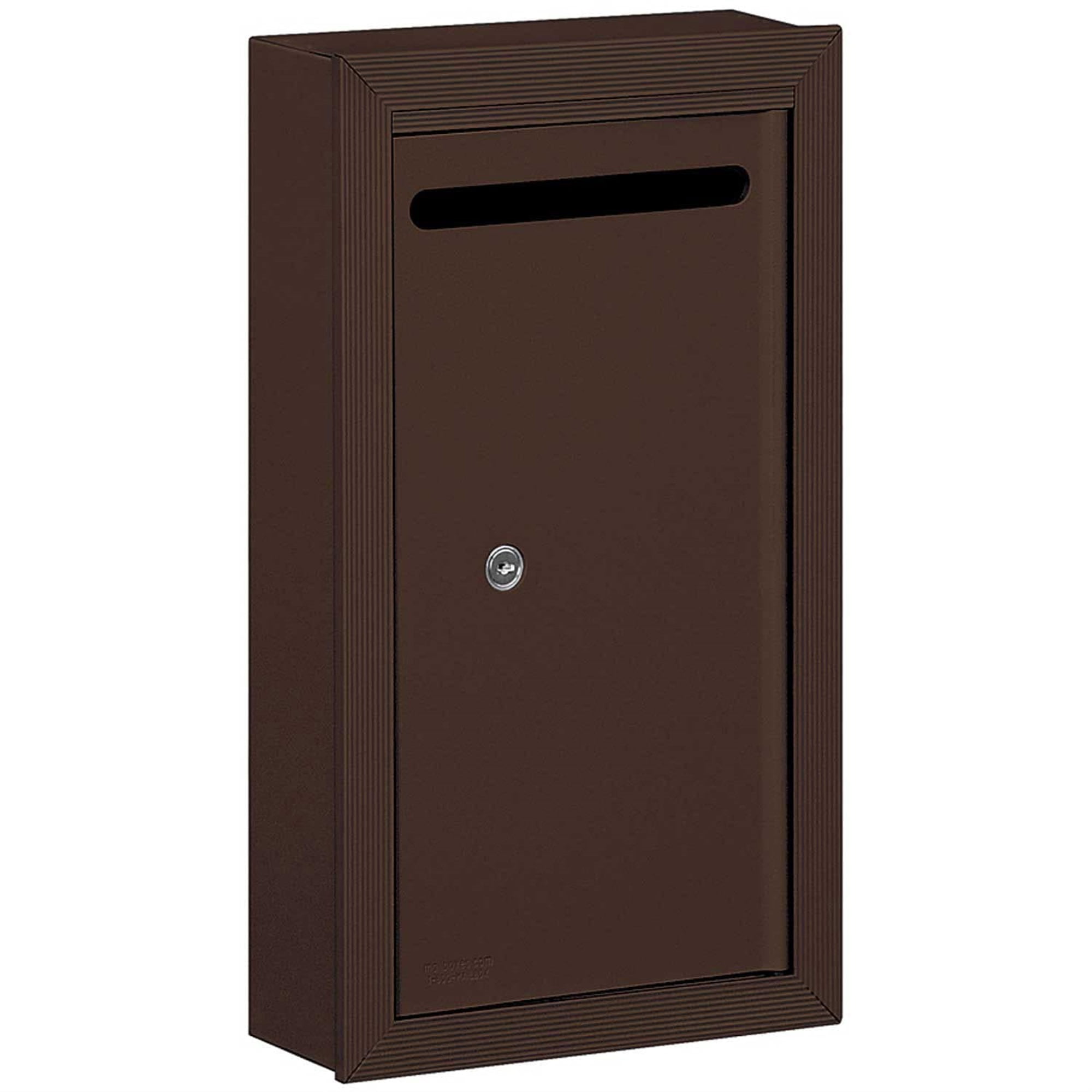 Letter Box (Includes Commercial Lock) - Slim - Surface Mounted - Bronze ...