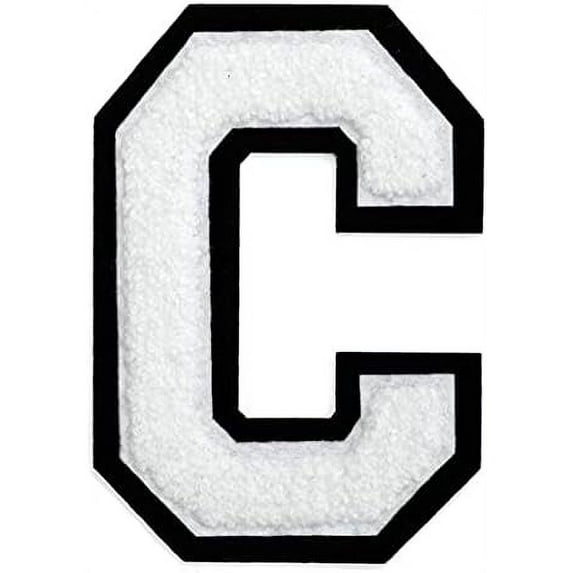 Letter C - 2-1/2" Chenille Stitch Varsity Iron-On Patch by pc, TR-12154 ...