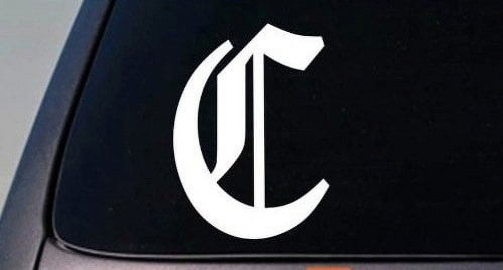 Letter C 6" Sticker Decal Old English Truck Car Window Teach Girl Craft ...