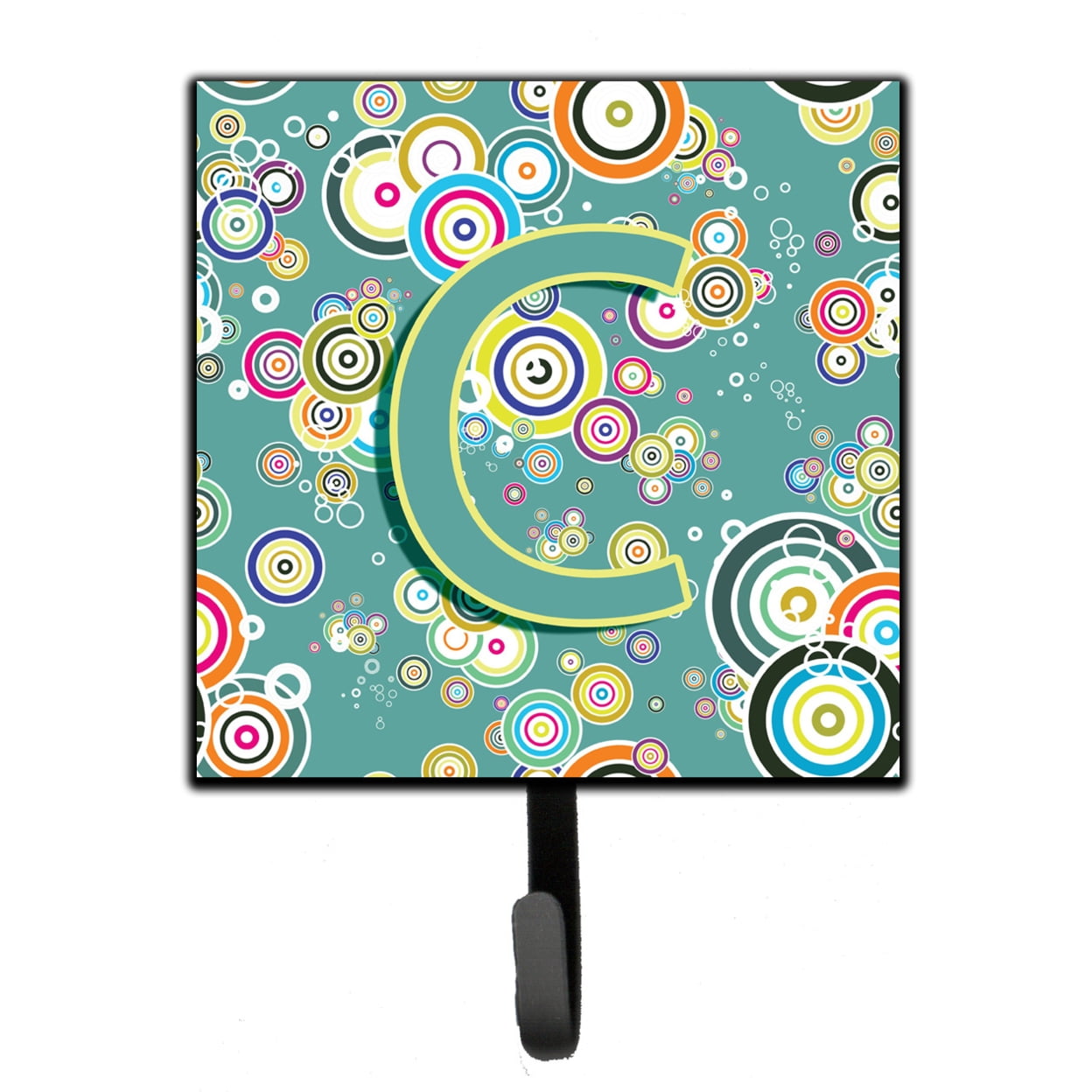 Letter C Circle Circle Teal Initial Alphabet Leash or Key Holder ...