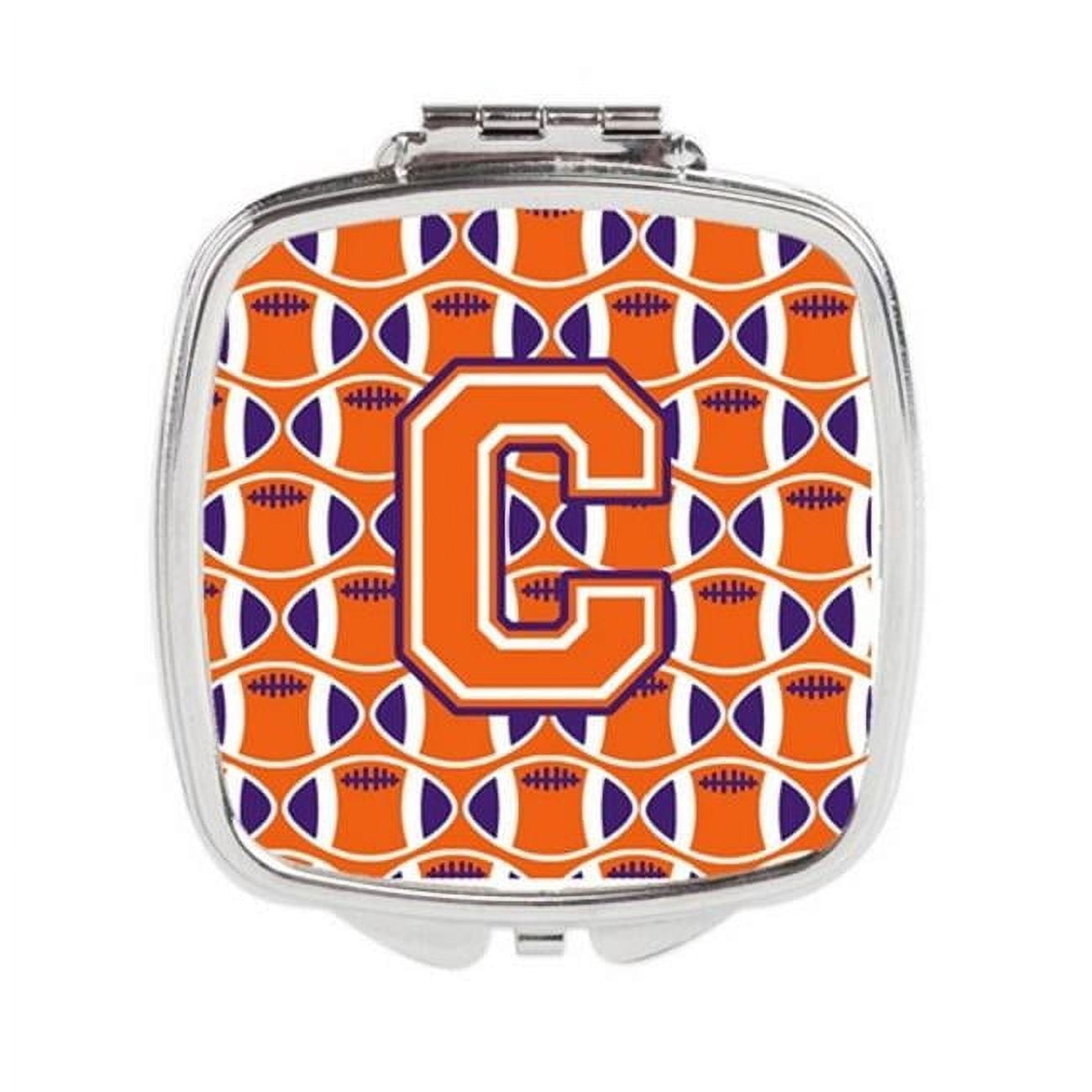 Letter C Football Orange - White & Regalia Compact Mirror - Walmart.com