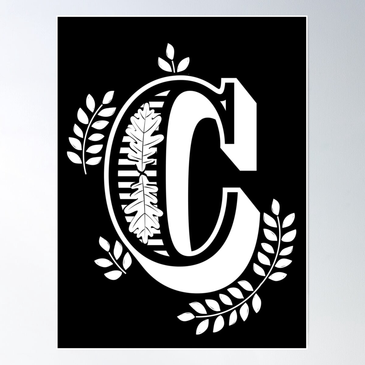 Letter C | Lettering | Letters | Alphabet Poster Wall Art, Modern Wall ...
