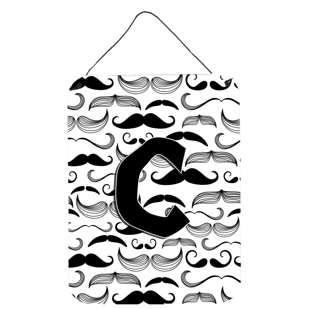 Letter C Moustache Initial Wall or Door Hanging Prints - Walmart ...