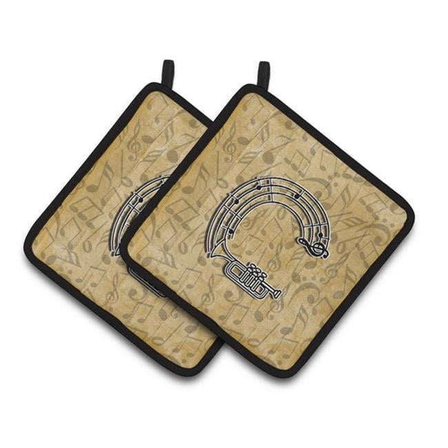 Letter C Musical Instrument Alphabet Pair of Pot Holders 7.5 x 3 x 7.5 ...