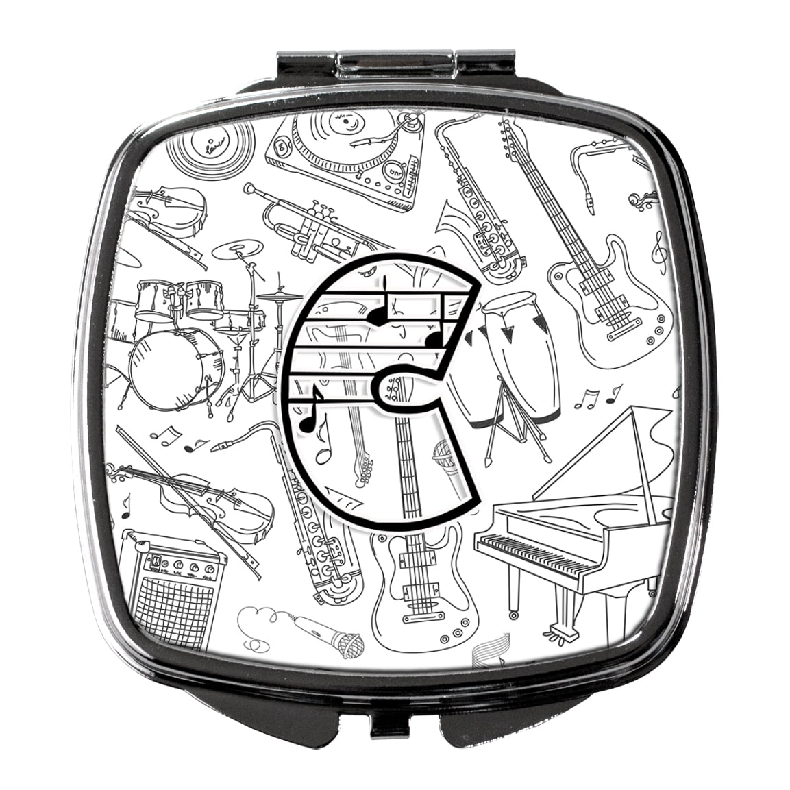 Letter C Musical Note Letters Compact Mirror - Walmart.com