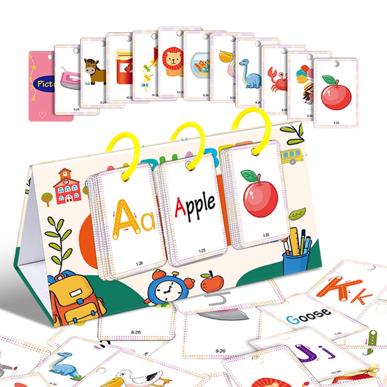 SINGOMON, Letter Cards, 426 Alphabet Cards, Picture Recognition ...