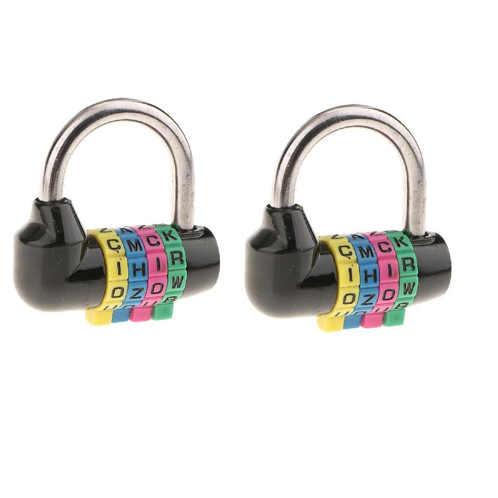 School Locker Padlock with Letter Combination Lock, Number Set ...